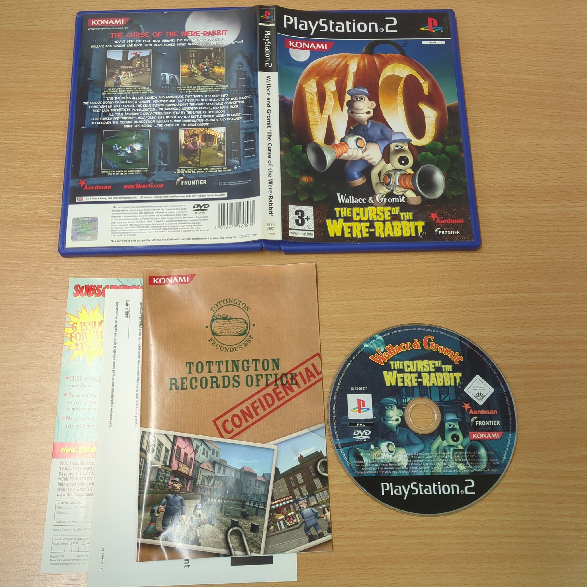 Wallace and Gromit 'The Curse of the Were-Rabbit' Sony PS2 game – retro ...