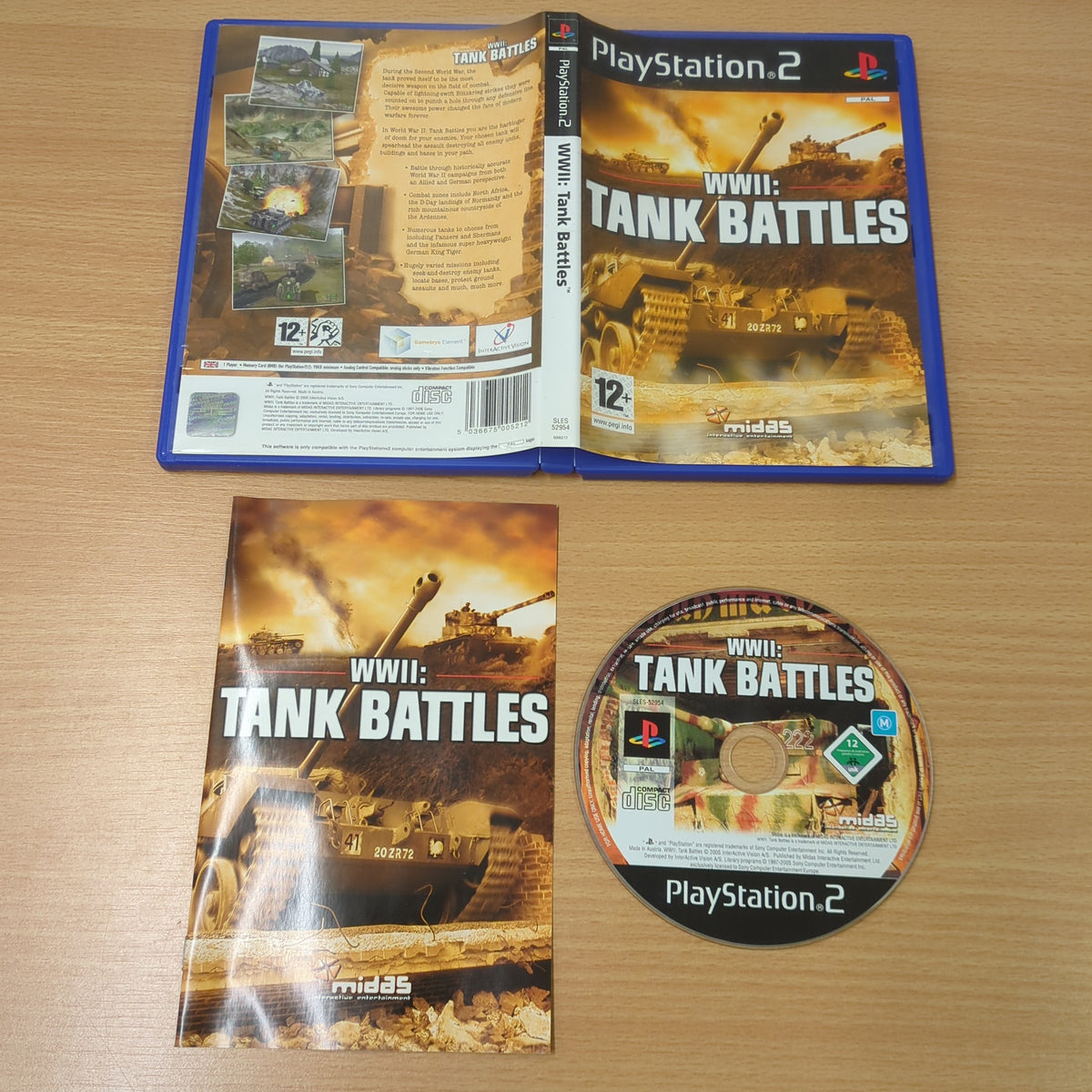 WWII: Tank Battles Sony PS2 game – retro game store uk - 8BitBeyond.com