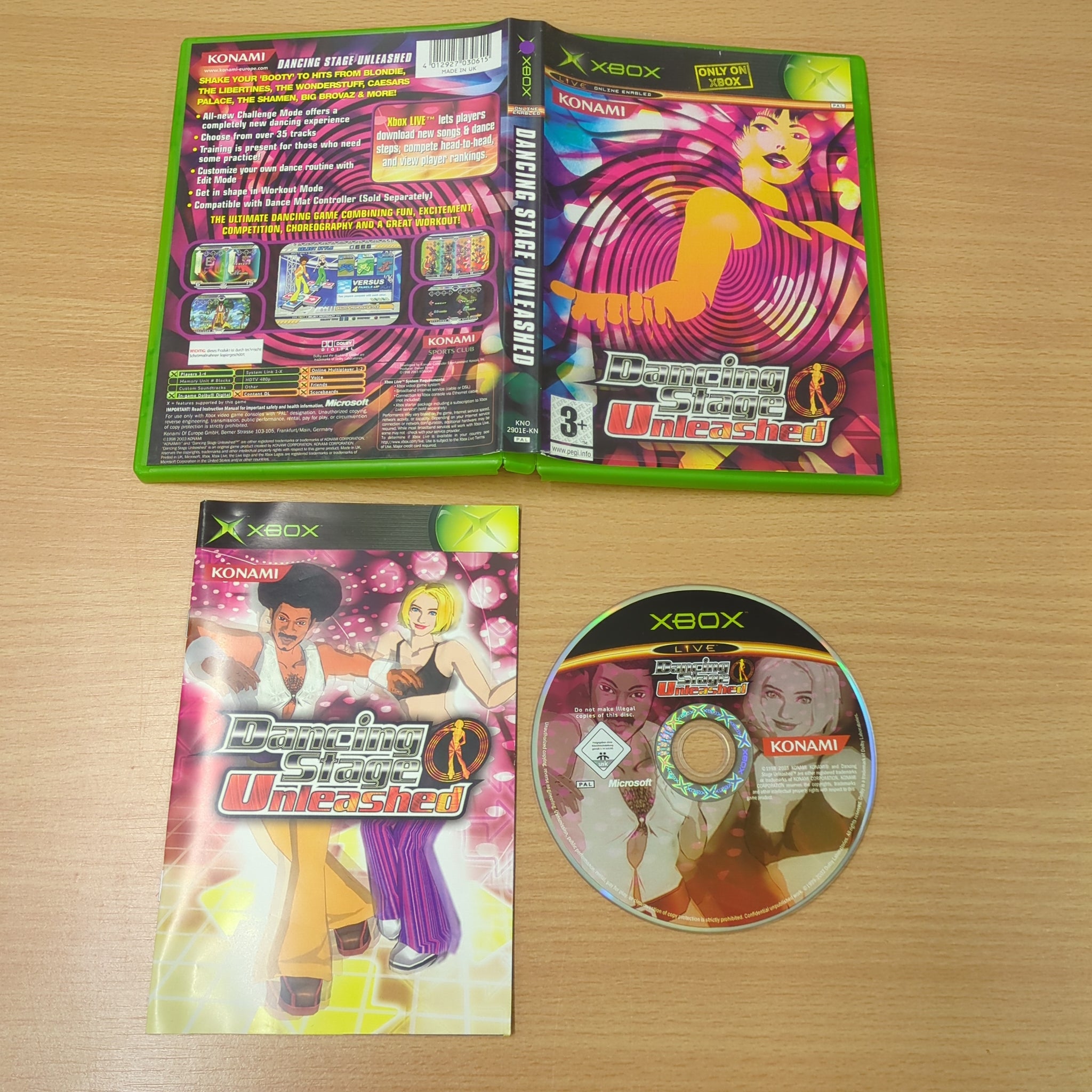 Dancing stage unleashed original Xbox game – retro game store uk ...
