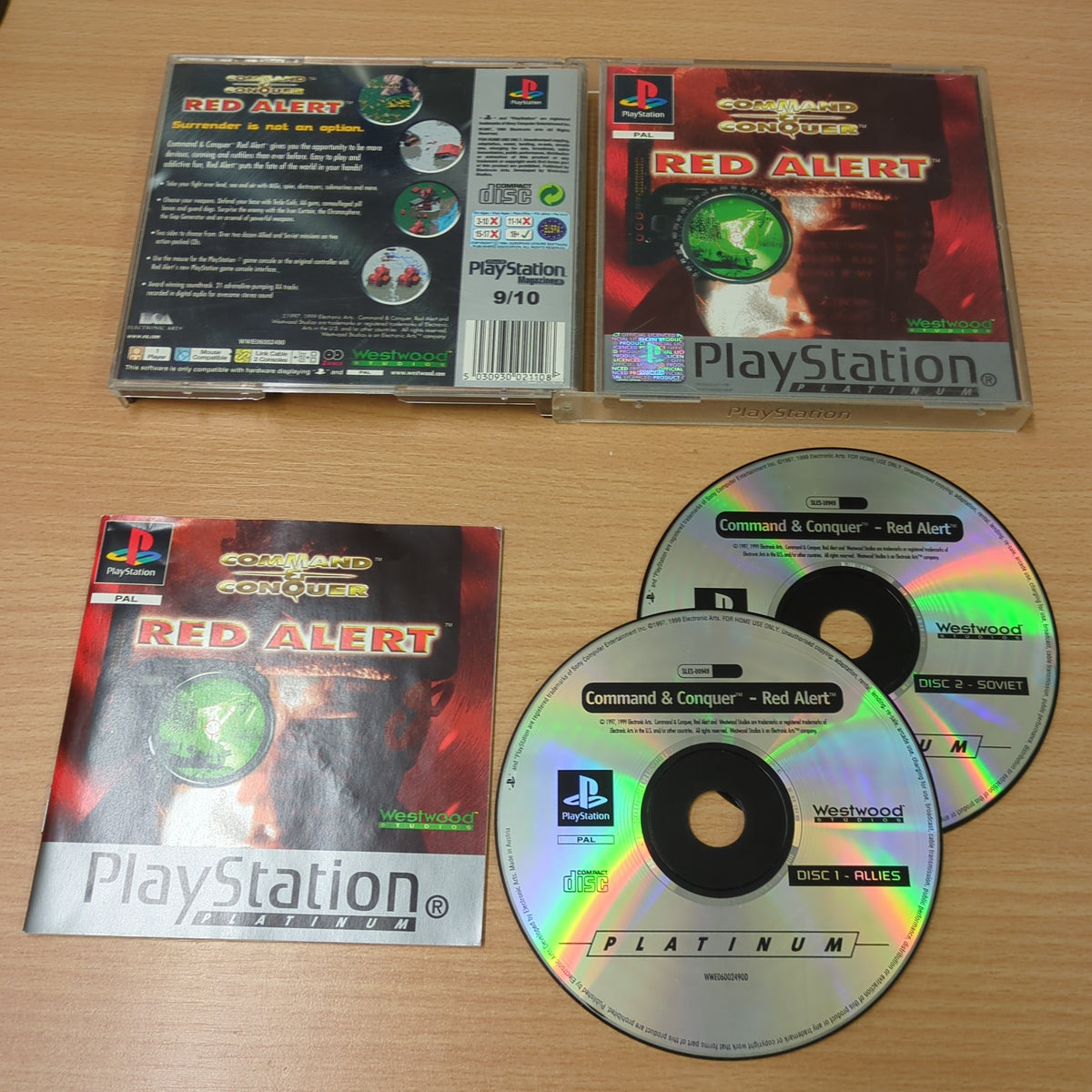 Command & Conquer: Red Alert Platinum Sony PS1 game – retro game store ...