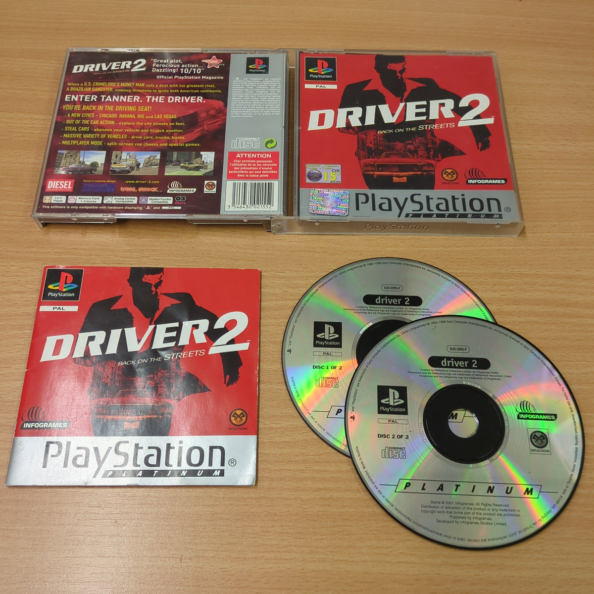 Driver 2: Back On The Streets Platinum Sony PS1 game – retro game store ...