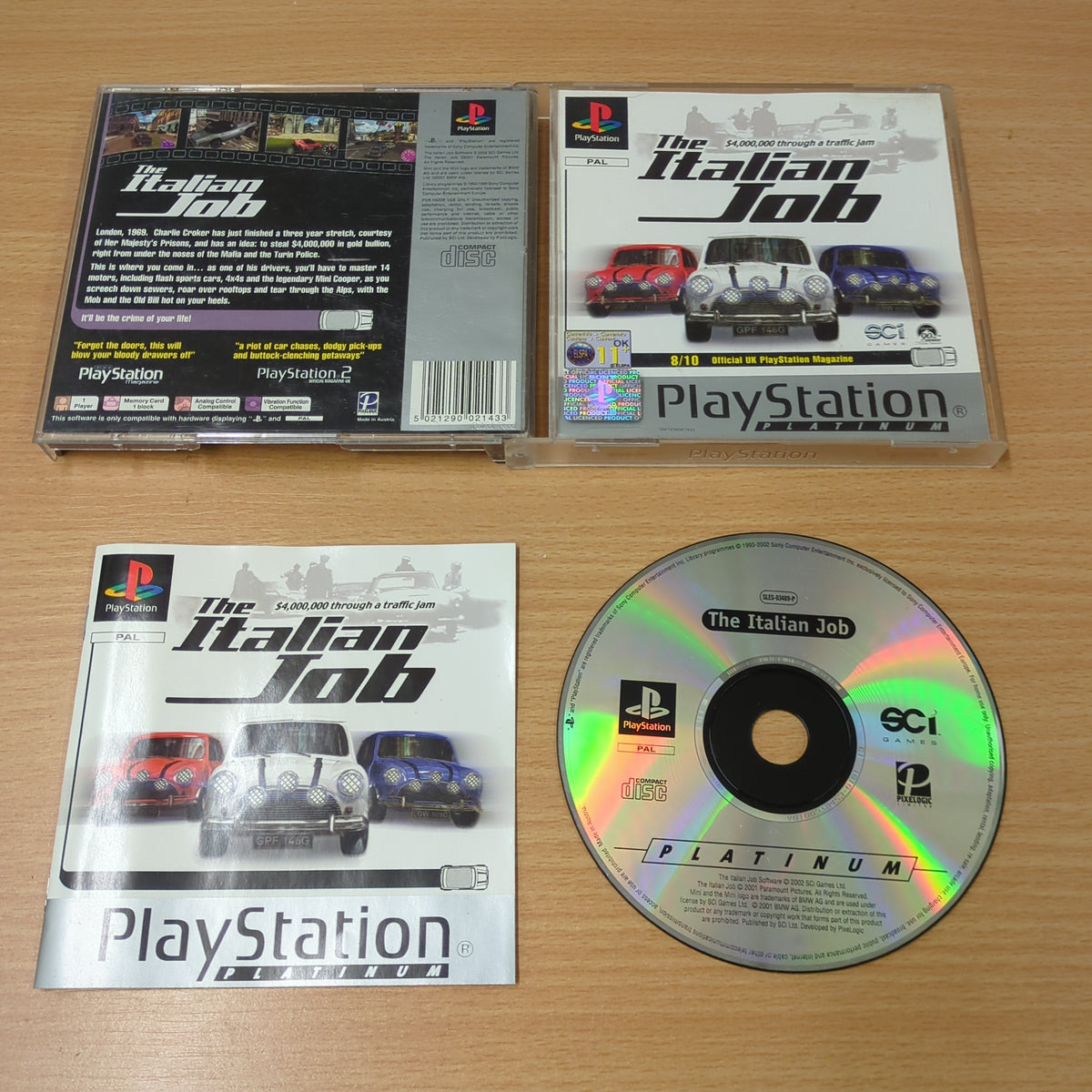 The Italian Job Platinum Sony PS1 game – retro game store uk ...