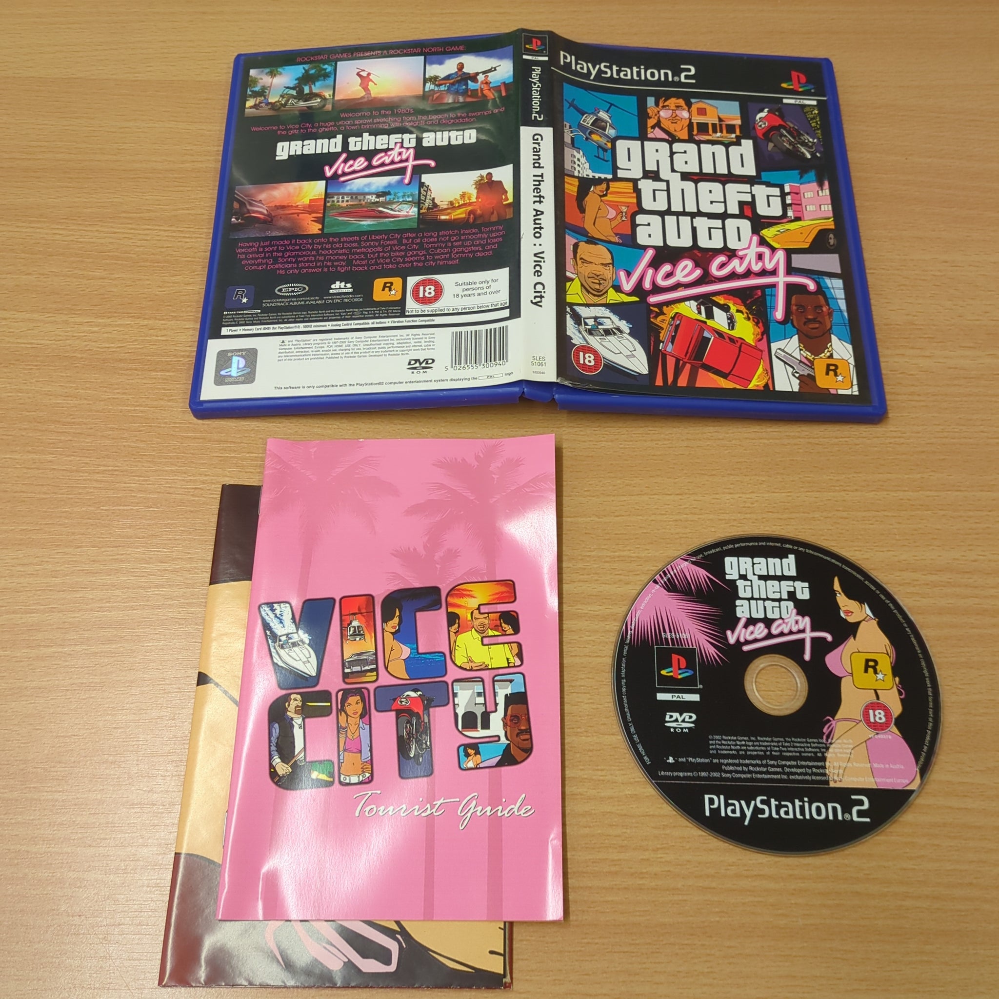 Grand Theft Auto Vice City Sony Playstation 2 Ps2 Disc GTA VICE CITY