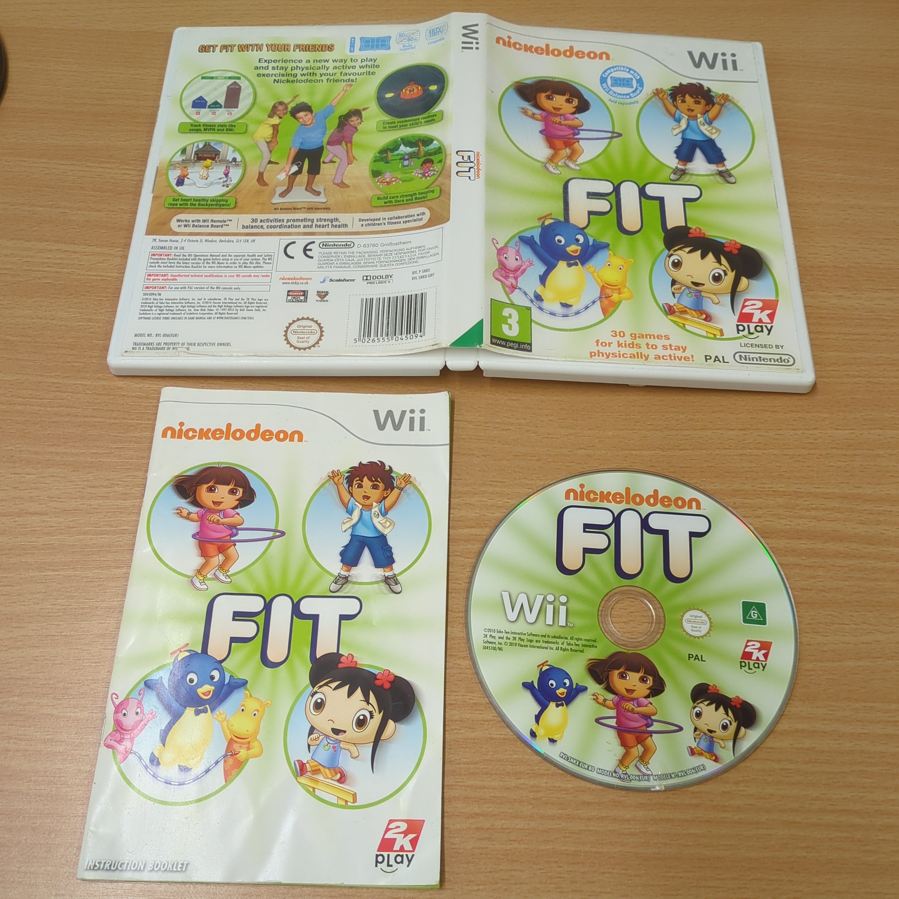 Nickelodeon FitNintendo Wii Game Complete + tested 8bitbeyond – retro ...