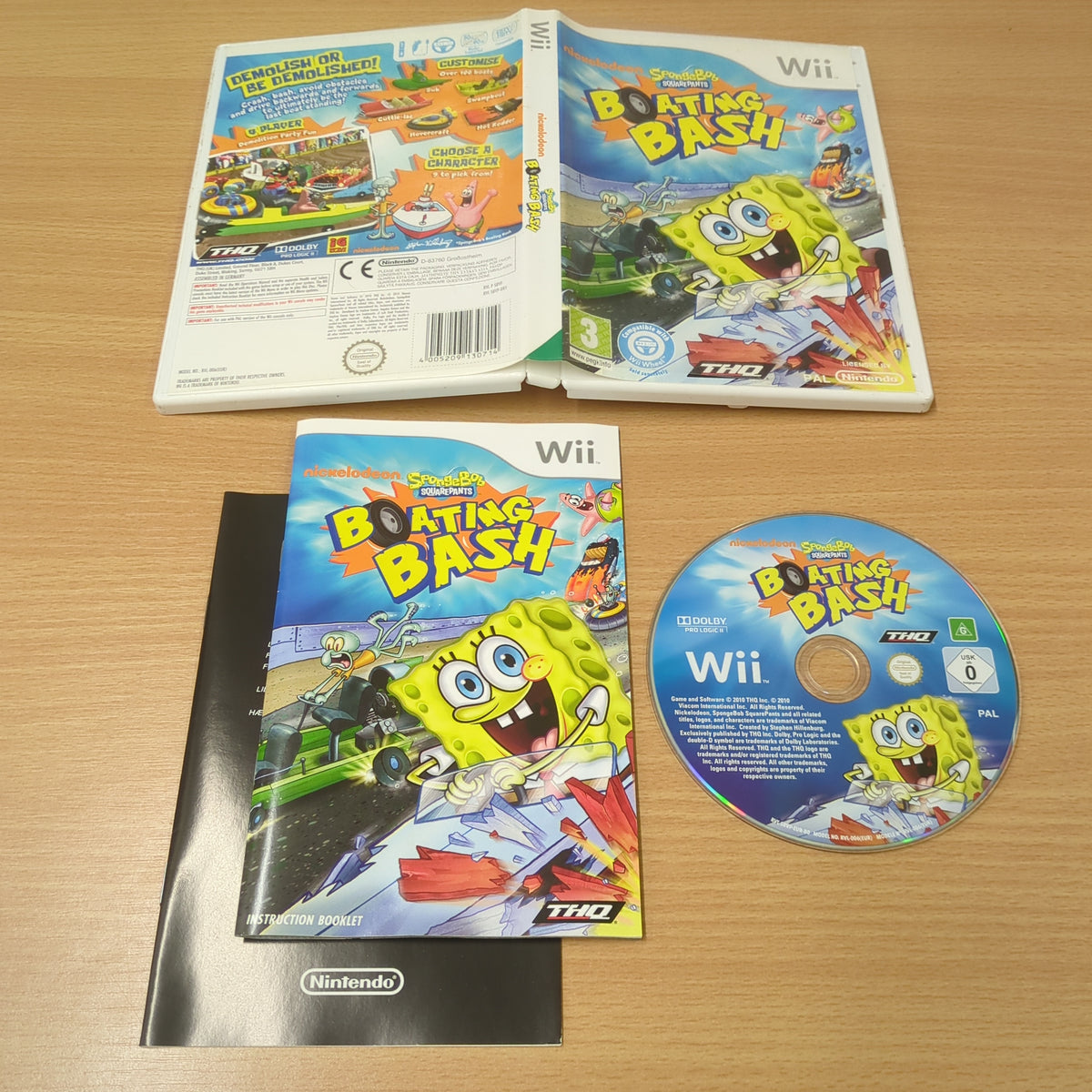 SpongeBob's Boating BashNintendo Wii Game Complete + tested 8bitbeyond ...
