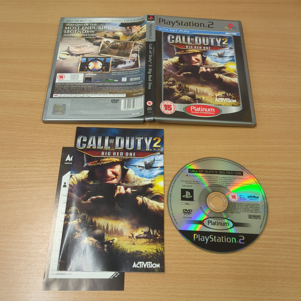 Call of Duty 2: Big Red One Platinum Sony PS2 game – retro game store ...