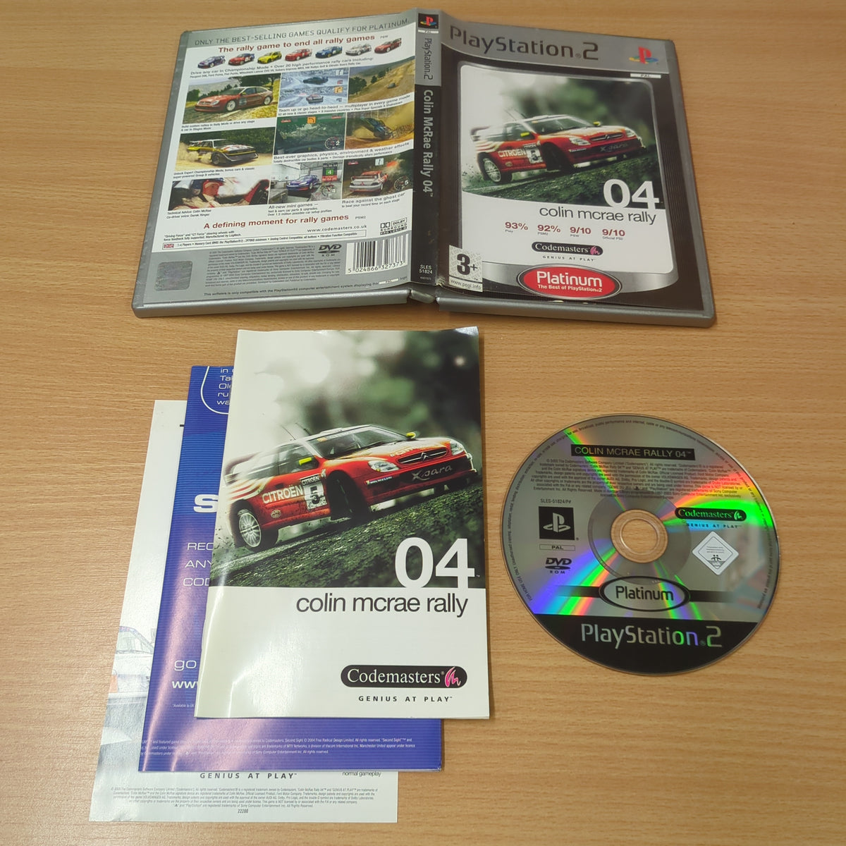 Colin Mcrae Rally 04 Platinum Sony PS2 game – retro game store uk ...
