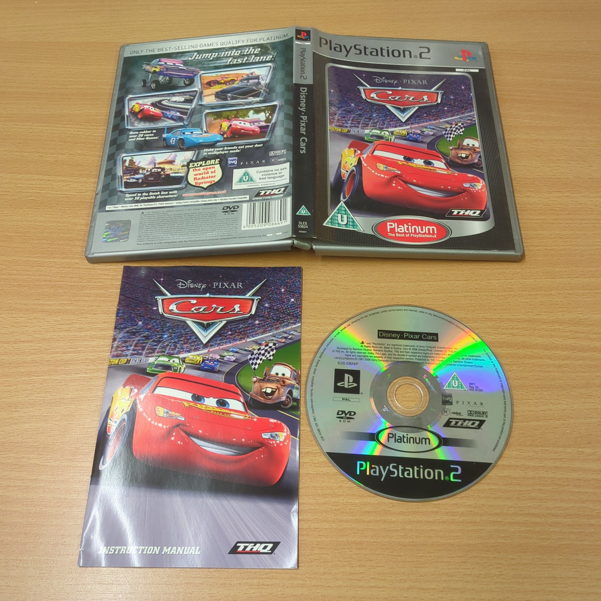 Disney Pixar Cars Platinum Sony PS2 game – retro game store uk ...