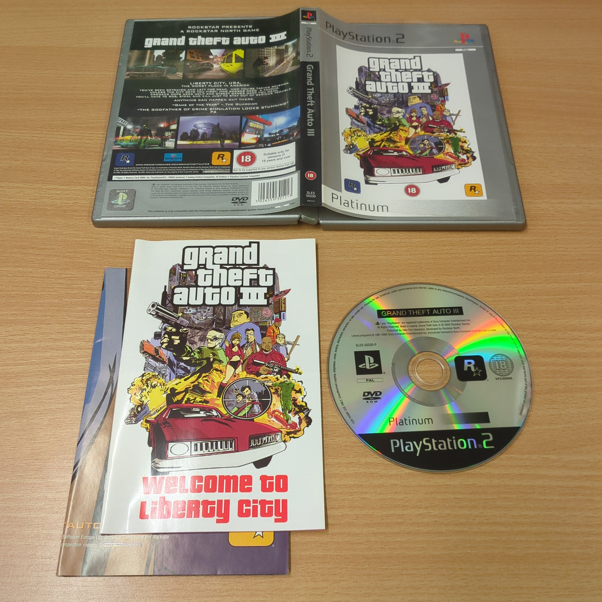 Grand Theft Auto III Platinum Sony PS2 game – retro game store uk ...