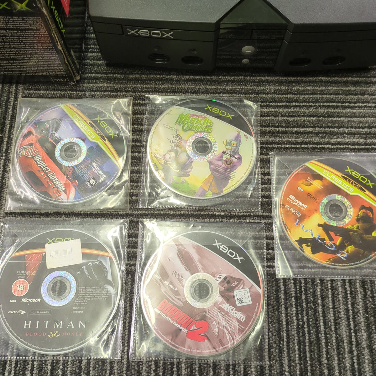 Original Xbox Console Black og Boxed Bundle – retro game store uk ...