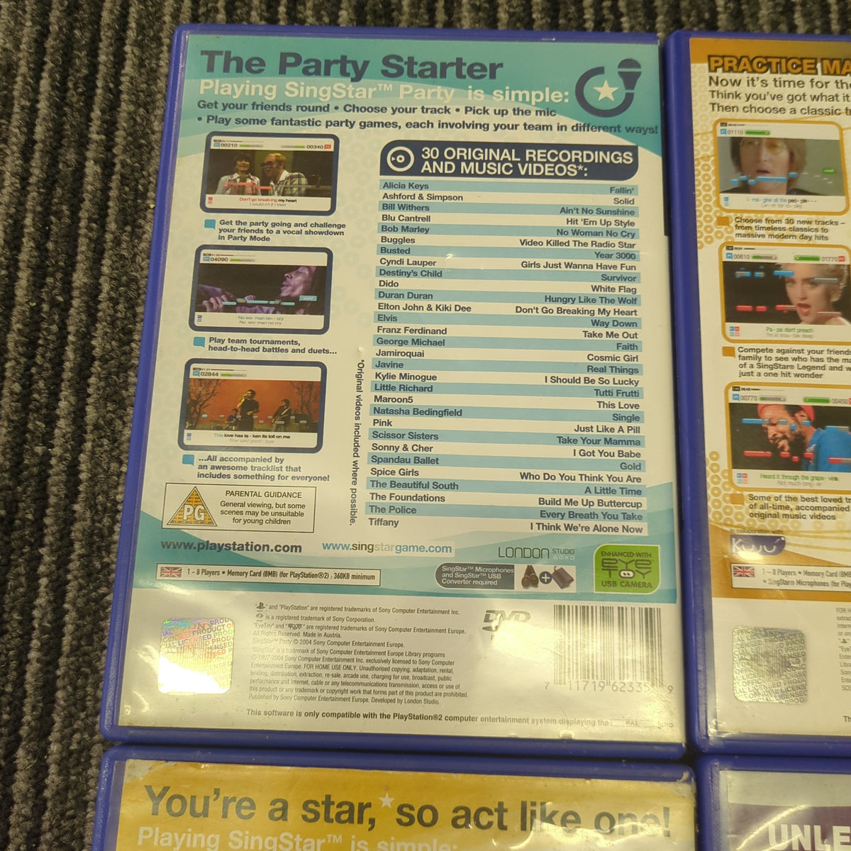 SingStar Bundle with Microphones Sony PS2 Playstation 2 – retro game ...