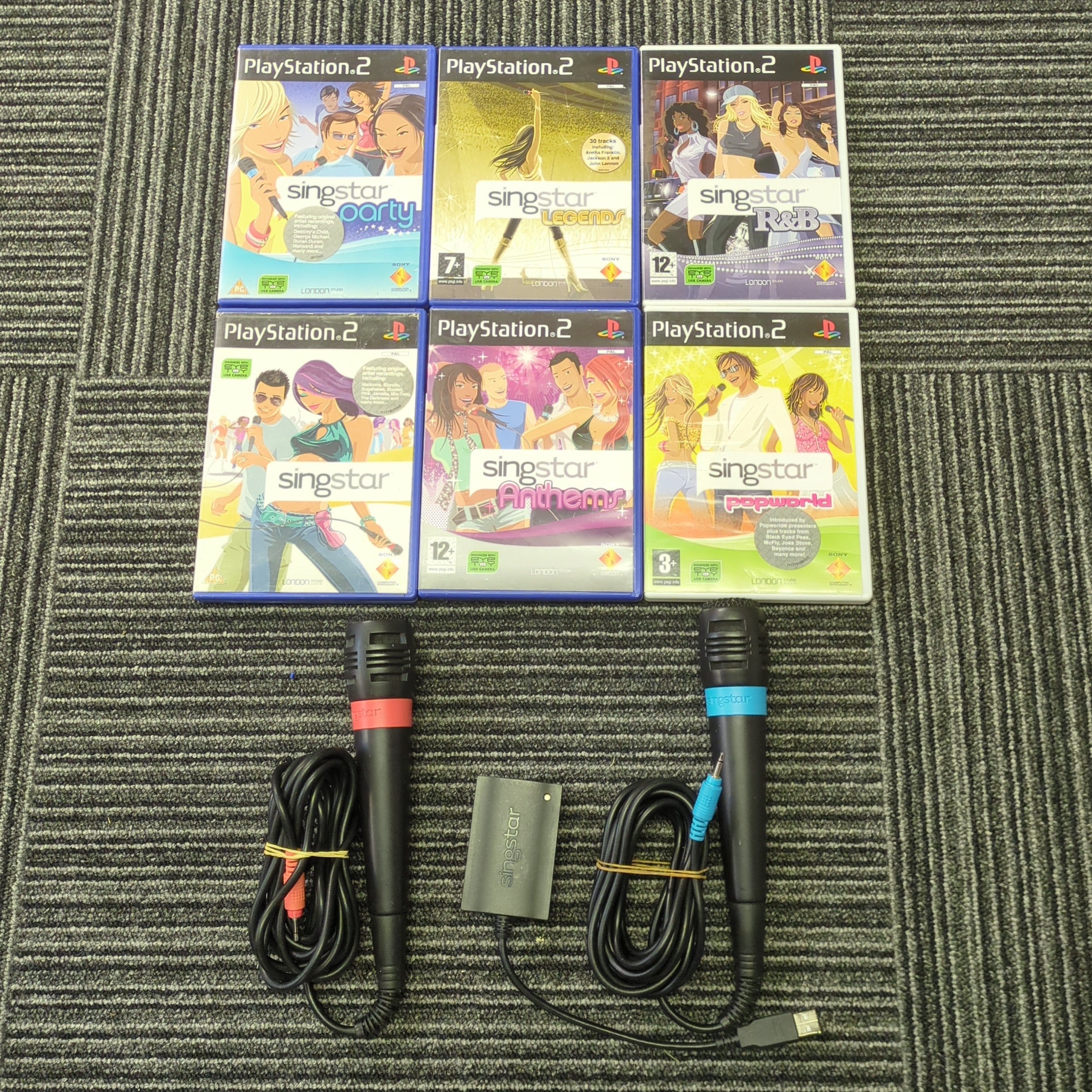 SingStar Bundle with Microphones Sony PS2 Playstation 2 – retro game ...