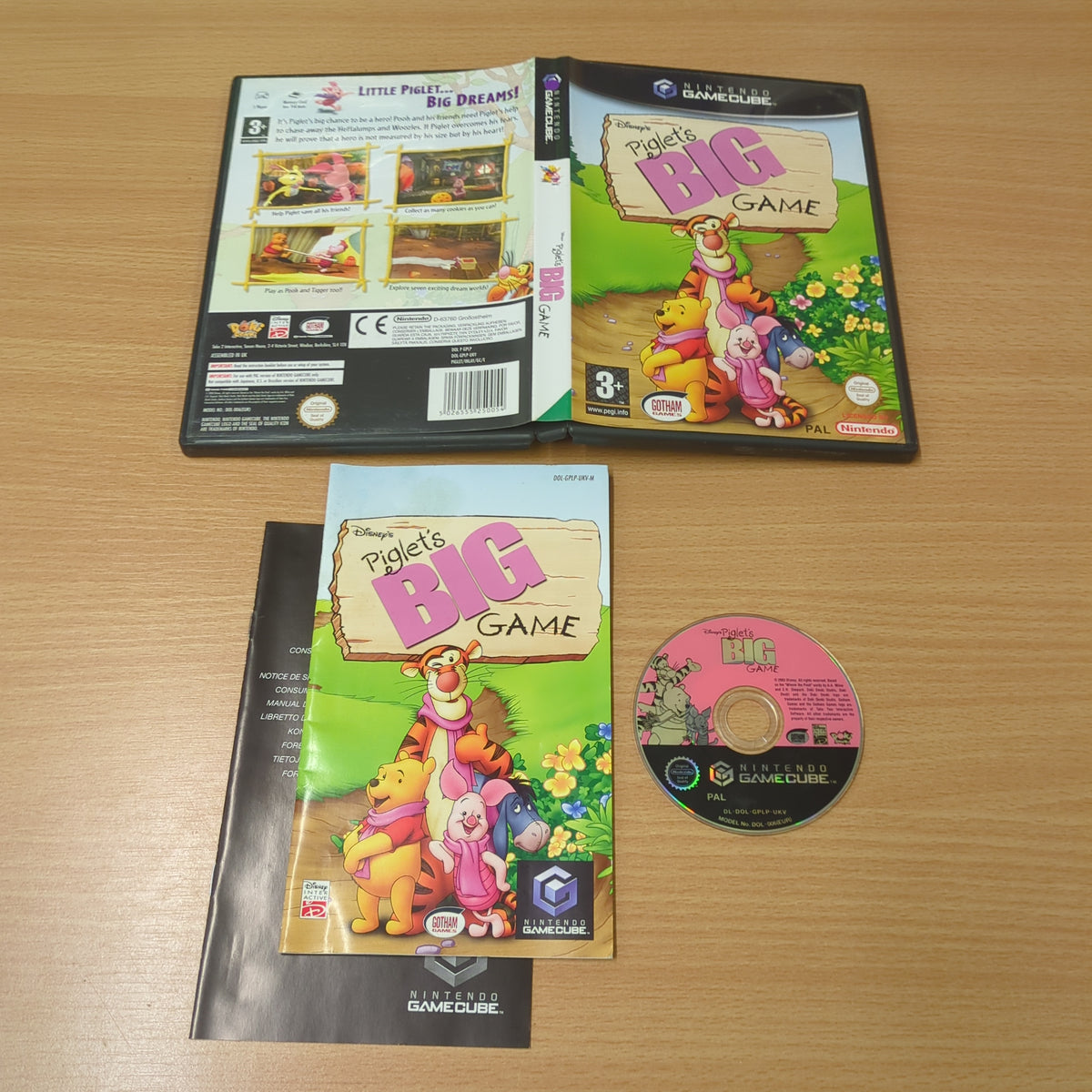 Piglets big game Nintendo GameCube game complete 6.99 8BitBeyond ...