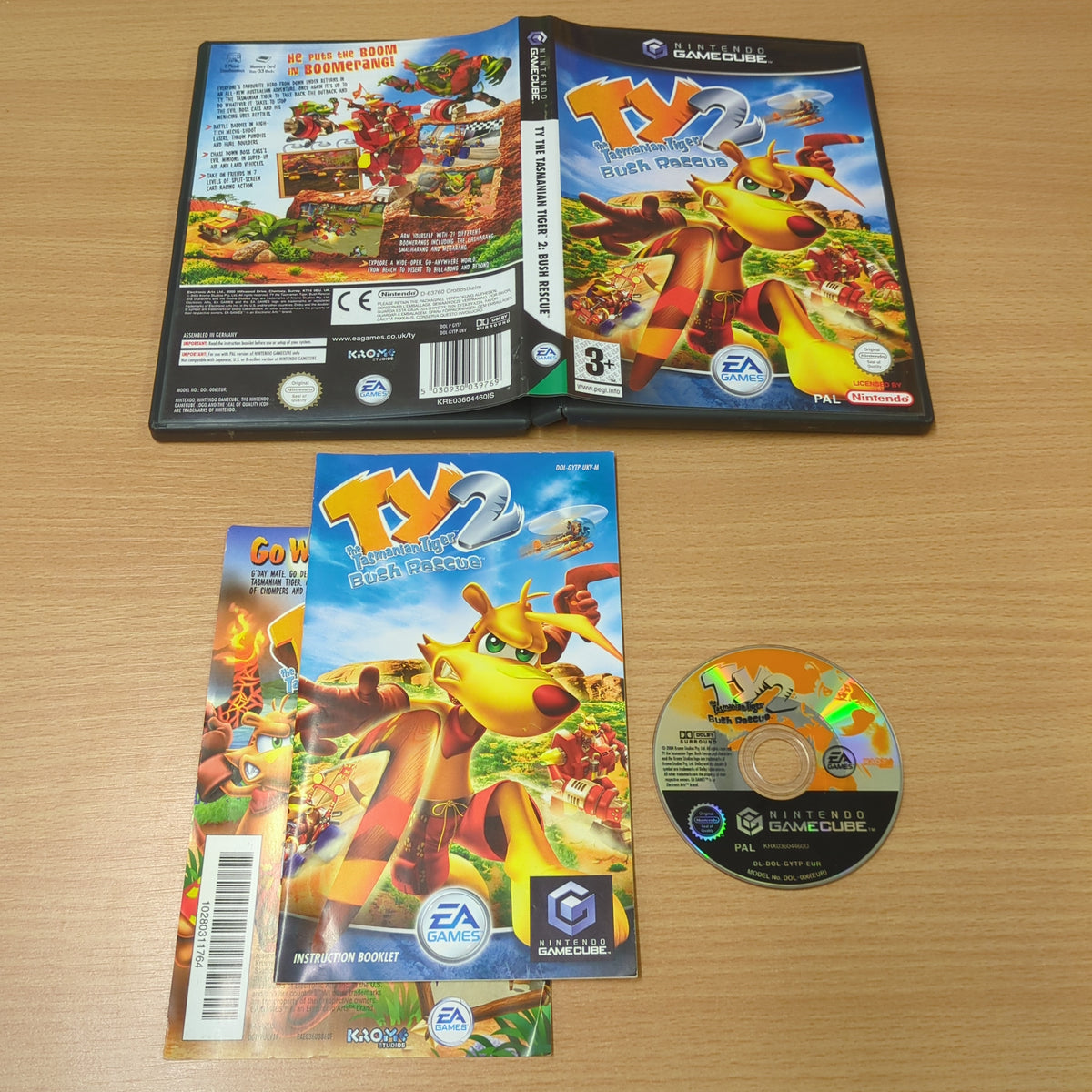 Ty the Tasmanian tiger nintendo gamecube game complete 12.99 8BitBeyond ...