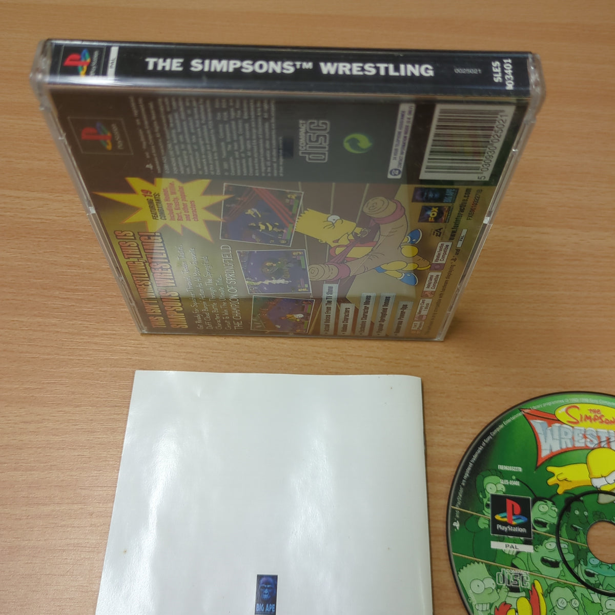 The Simpsons Wrestling Sony PS1 game – retro game store uk - 8BitBeyond.com
