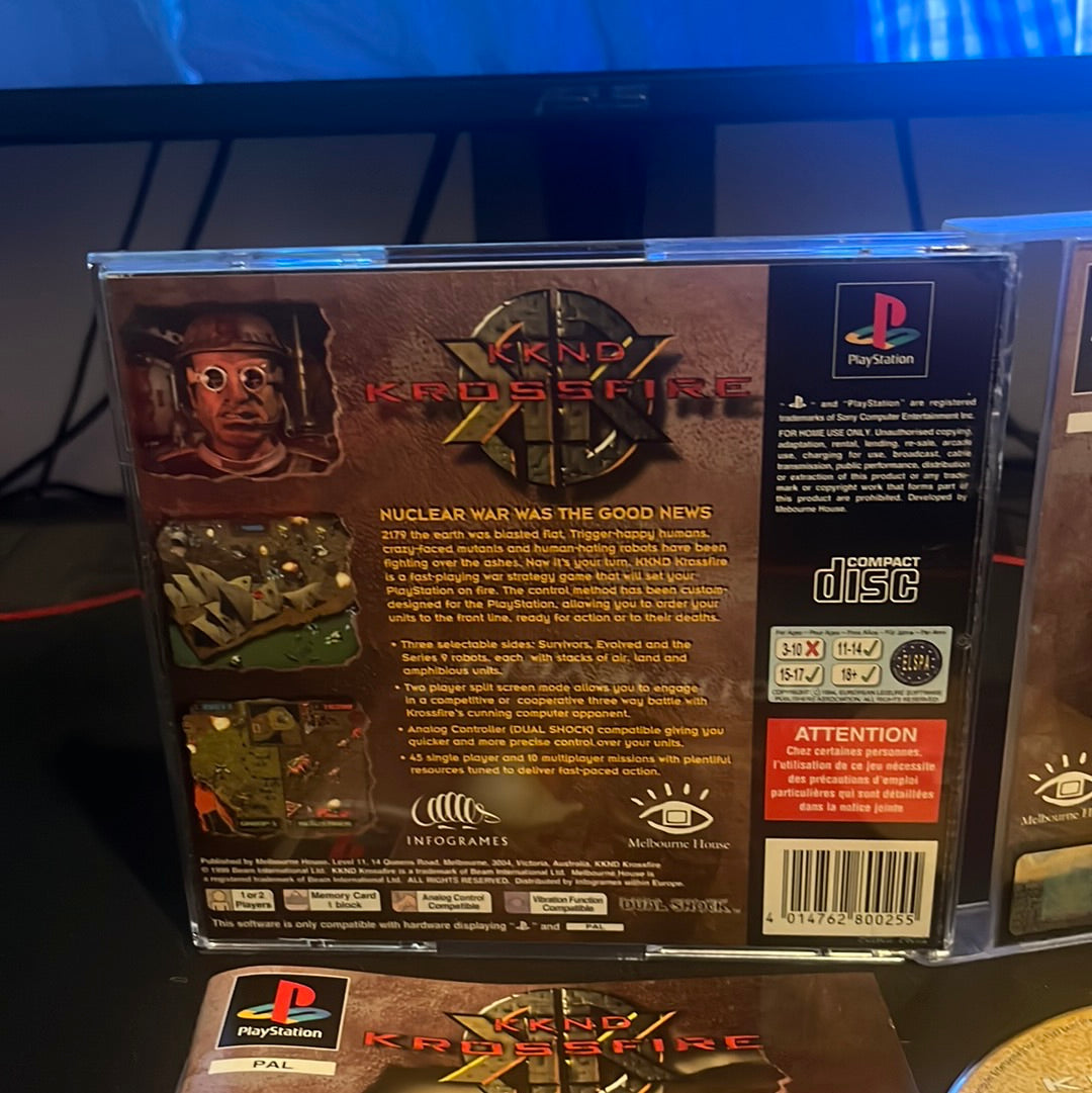 KKND Krossfire Sony ps1 game – retro game store uk - 8BitBeyond.com