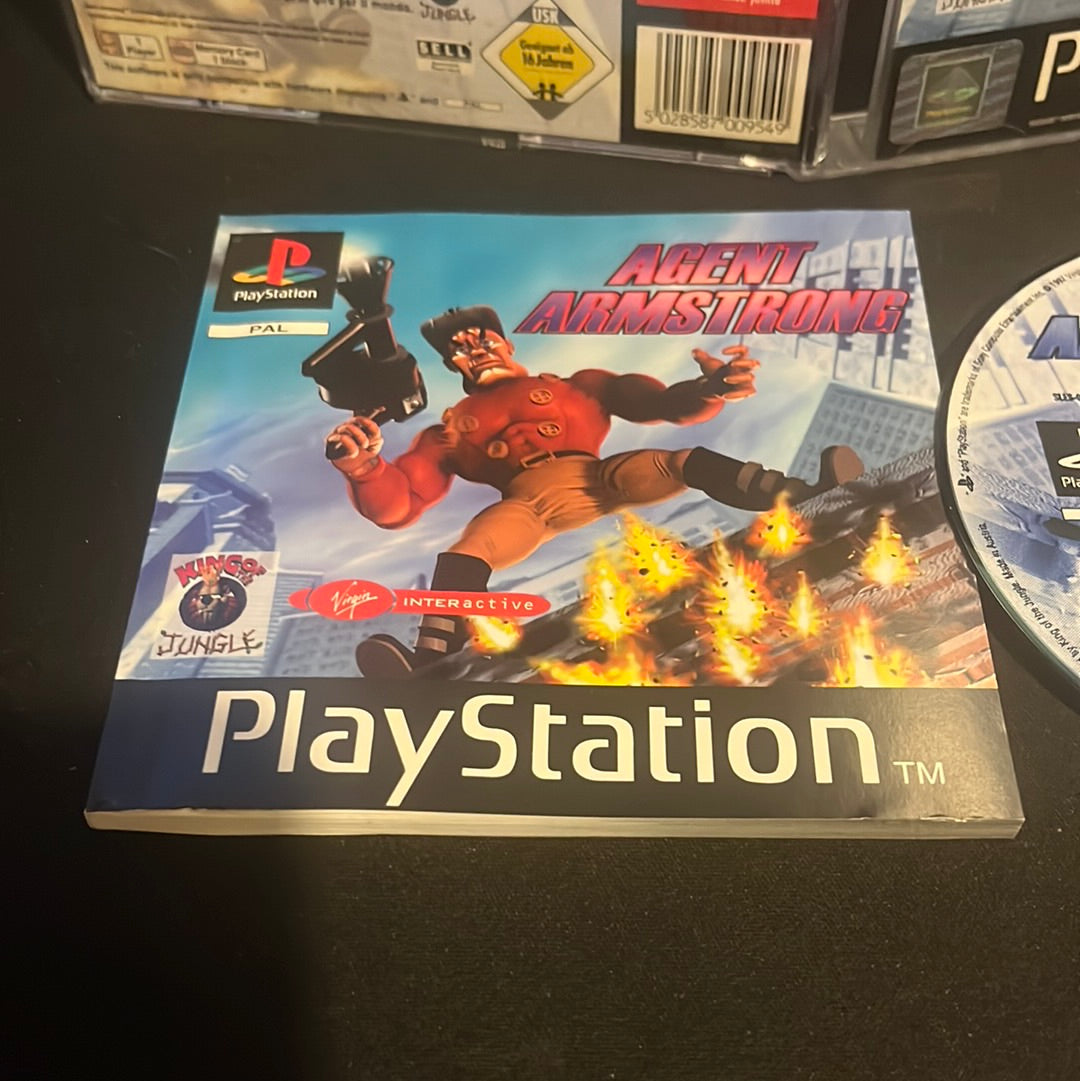 Agent Armstrong Sony PS1 game – retro game store uk - 8BitBeyond.com