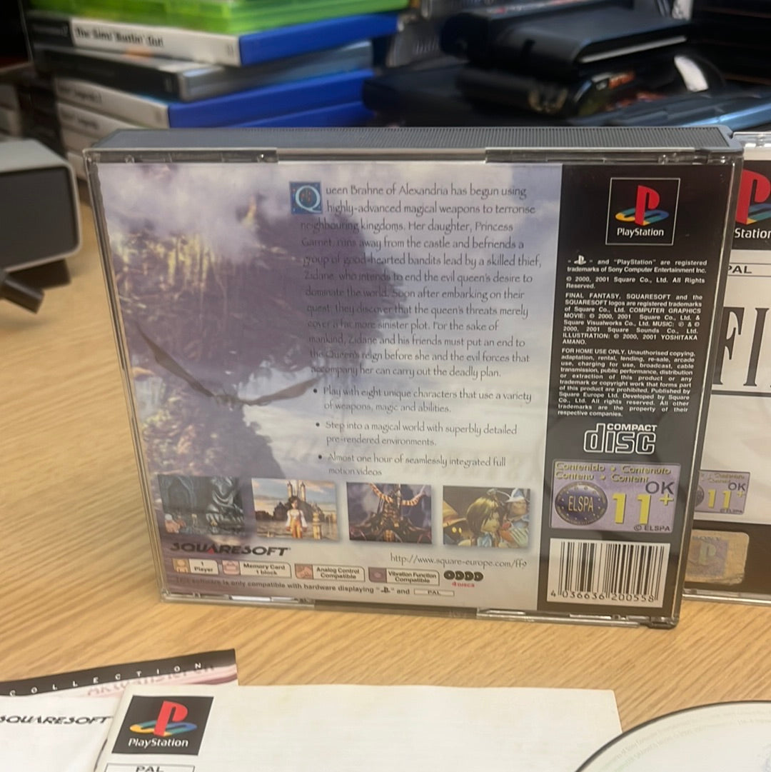 Final Fantasy IX Sony PS1 game – retro game store uk - 8BitBeyond.com