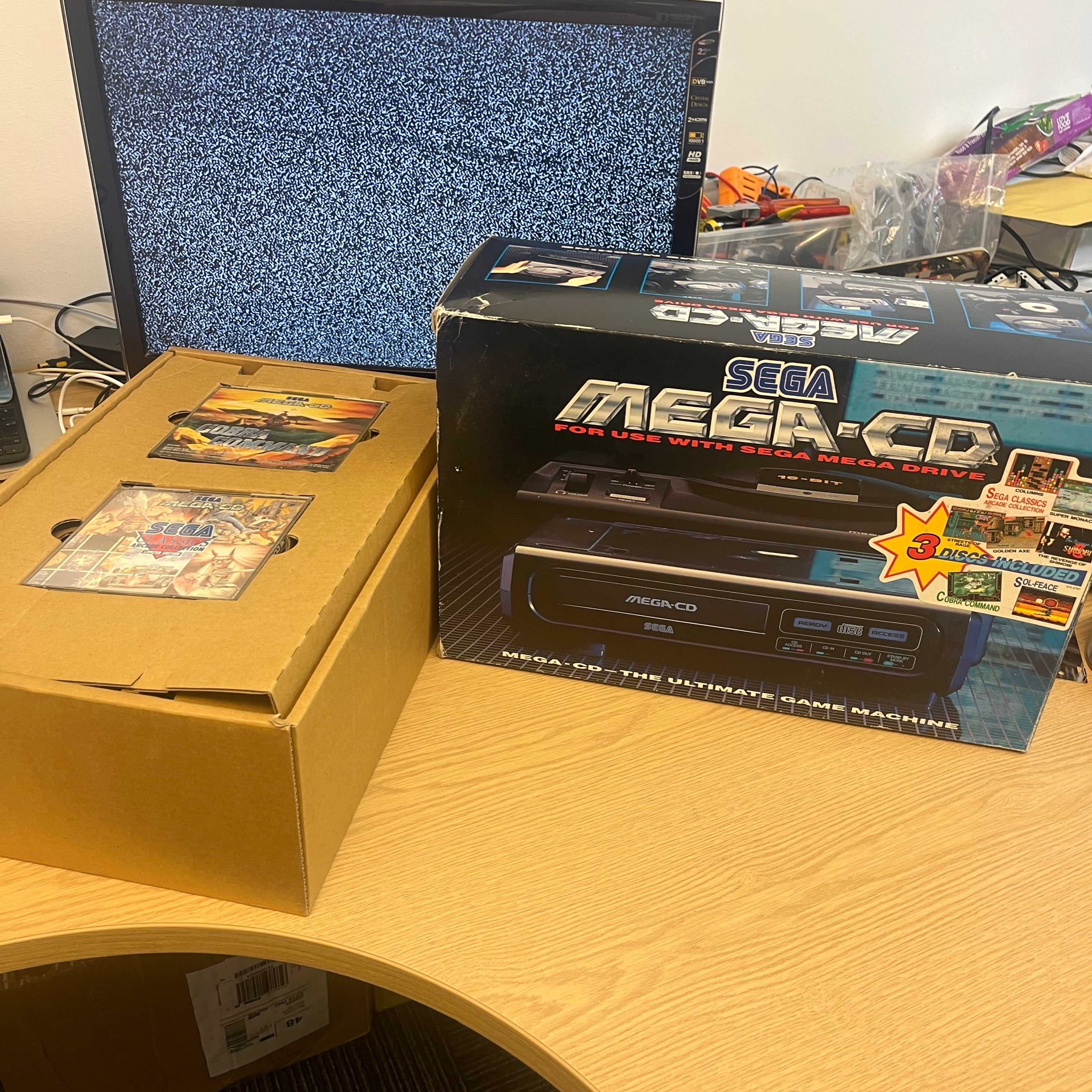 Sega mega cd model 1 boxed console 329.99 8BitBeyond – retro game store ...