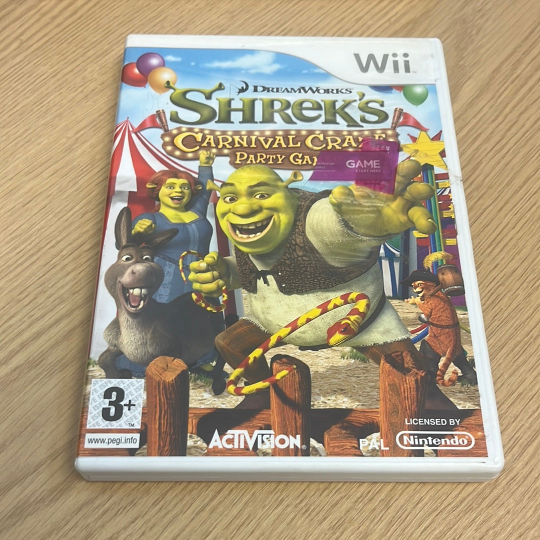 Shrek's Carnival CrazeNintendo Wii Game Complete + tested 8bitbeyond ...
