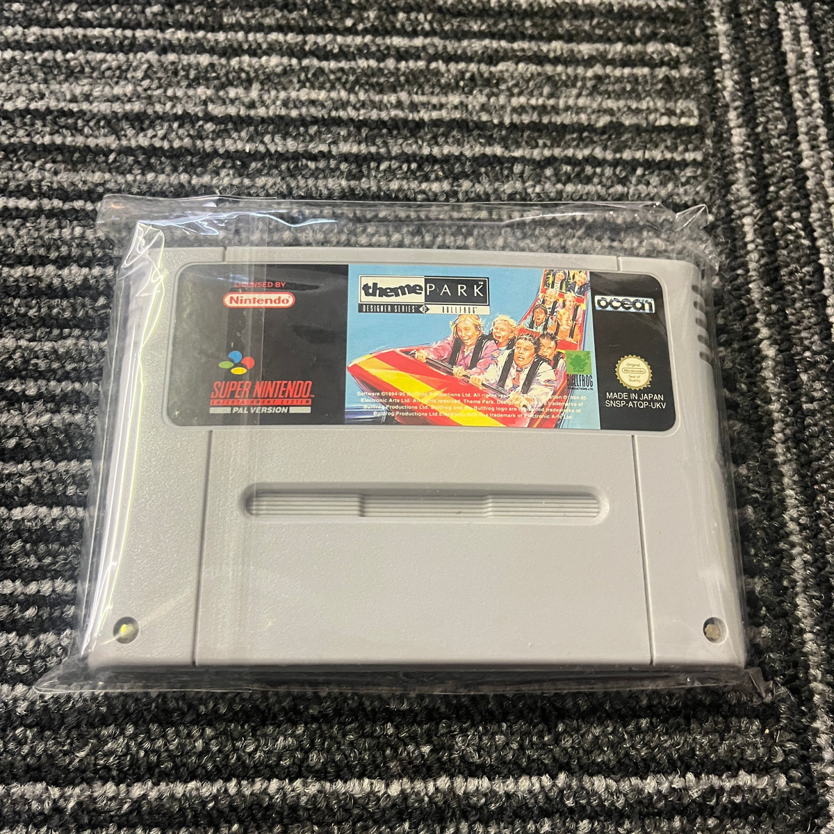 Theme Park Super Nintendo SNES game Cart Only – retro game store uk ...