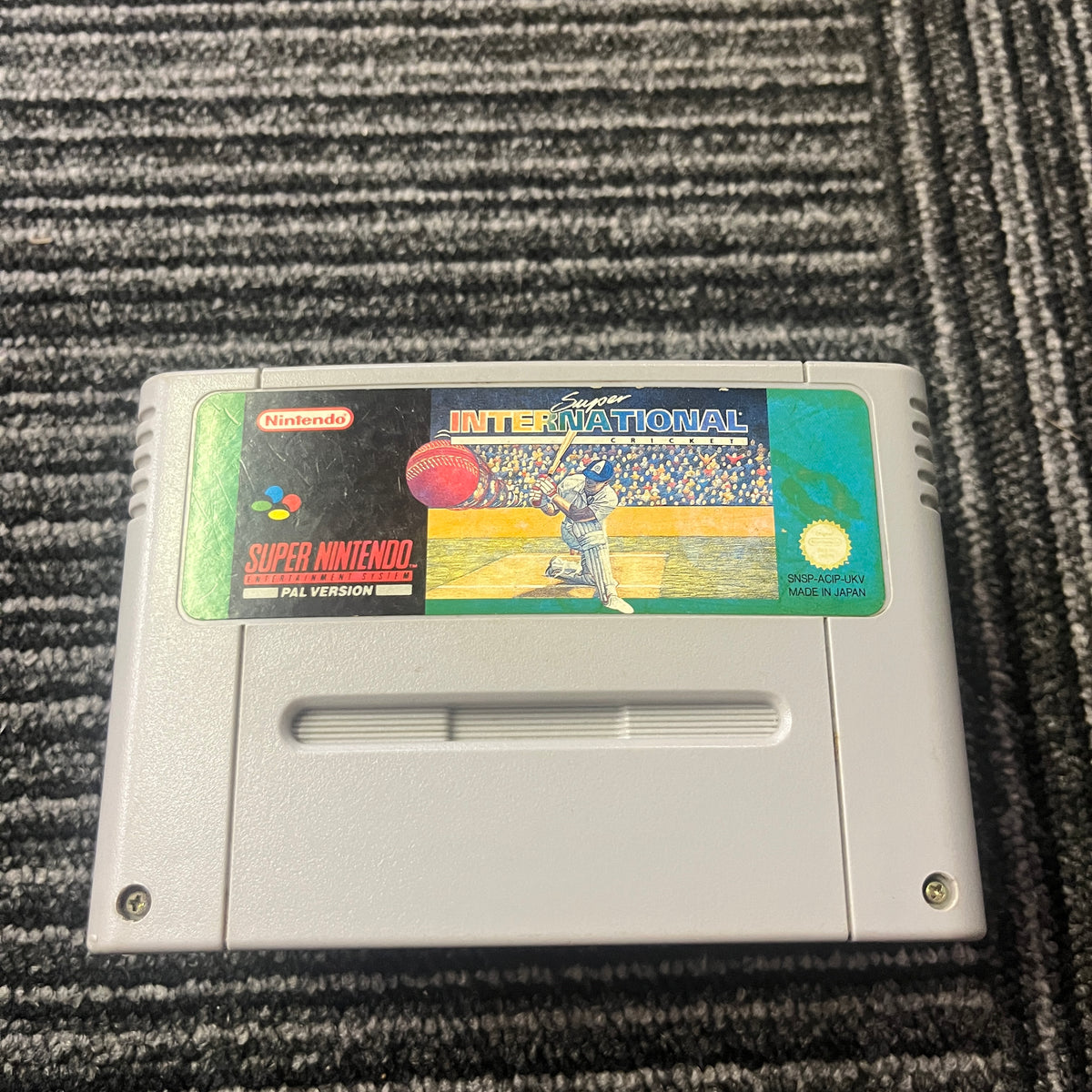 Super International Cricket Snes game cart only – retro game store uk ...