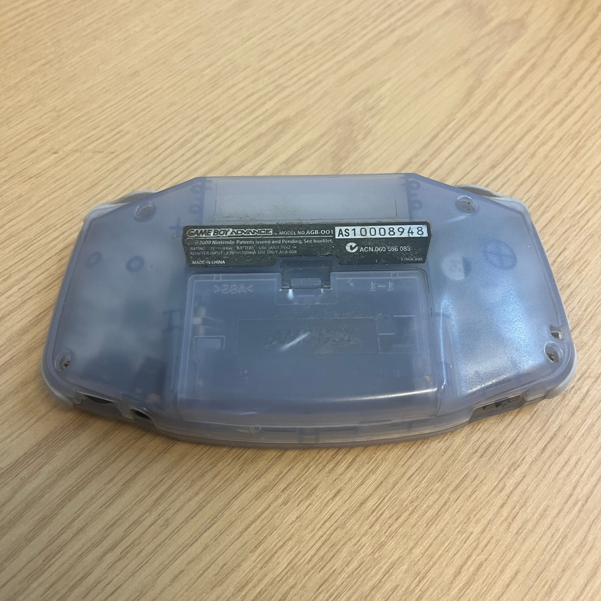 Nintendo Game Boy Advance GBA Console Transparent handheld – retro game ...