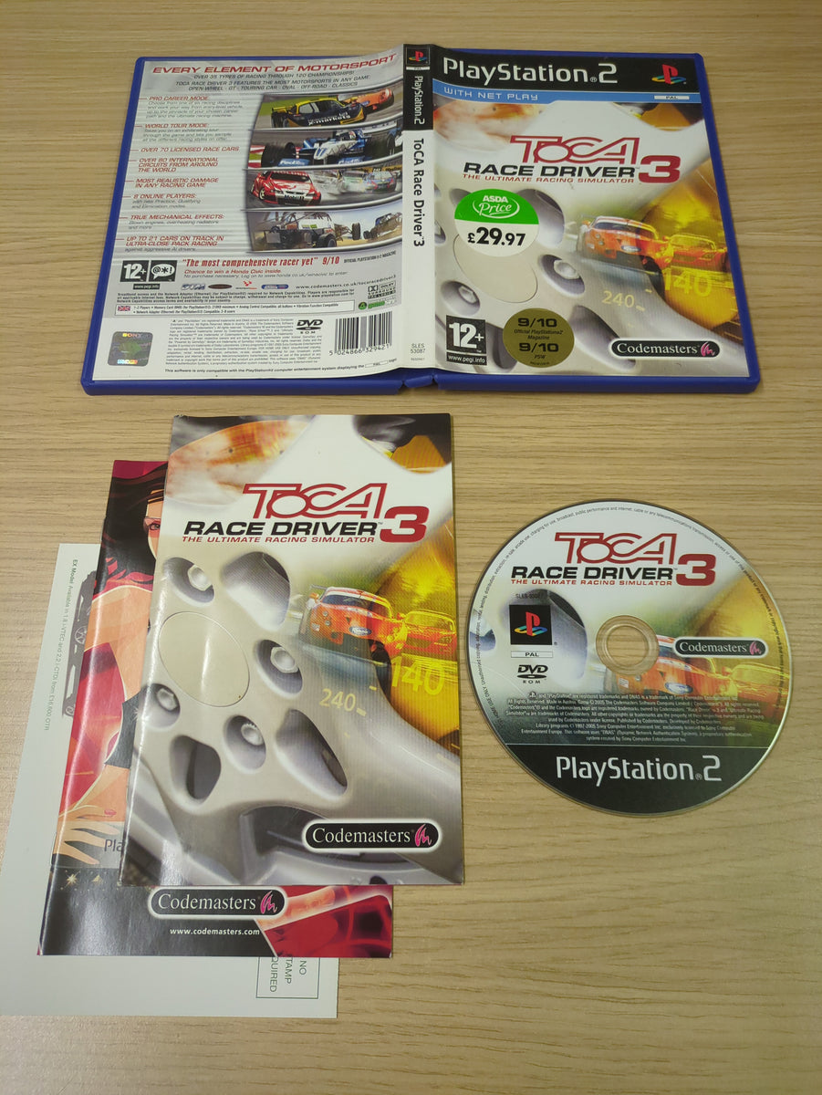 ToCA Race Driver 3 Sony PS2 game – retro game store uk - 8BitBeyond.com