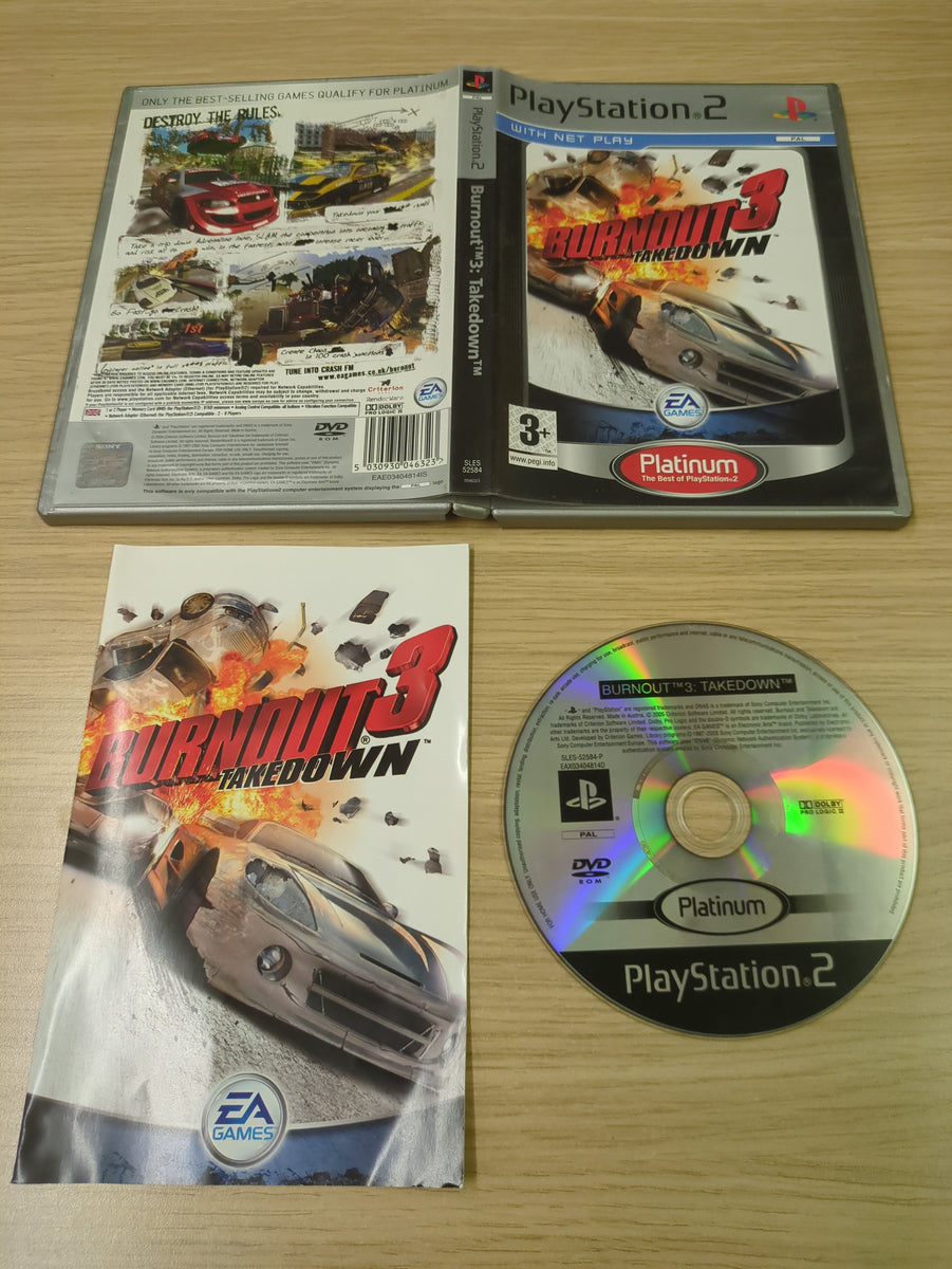 Burnout 3: Takedown Platinum Sony PS2 game – retro game store uk ...