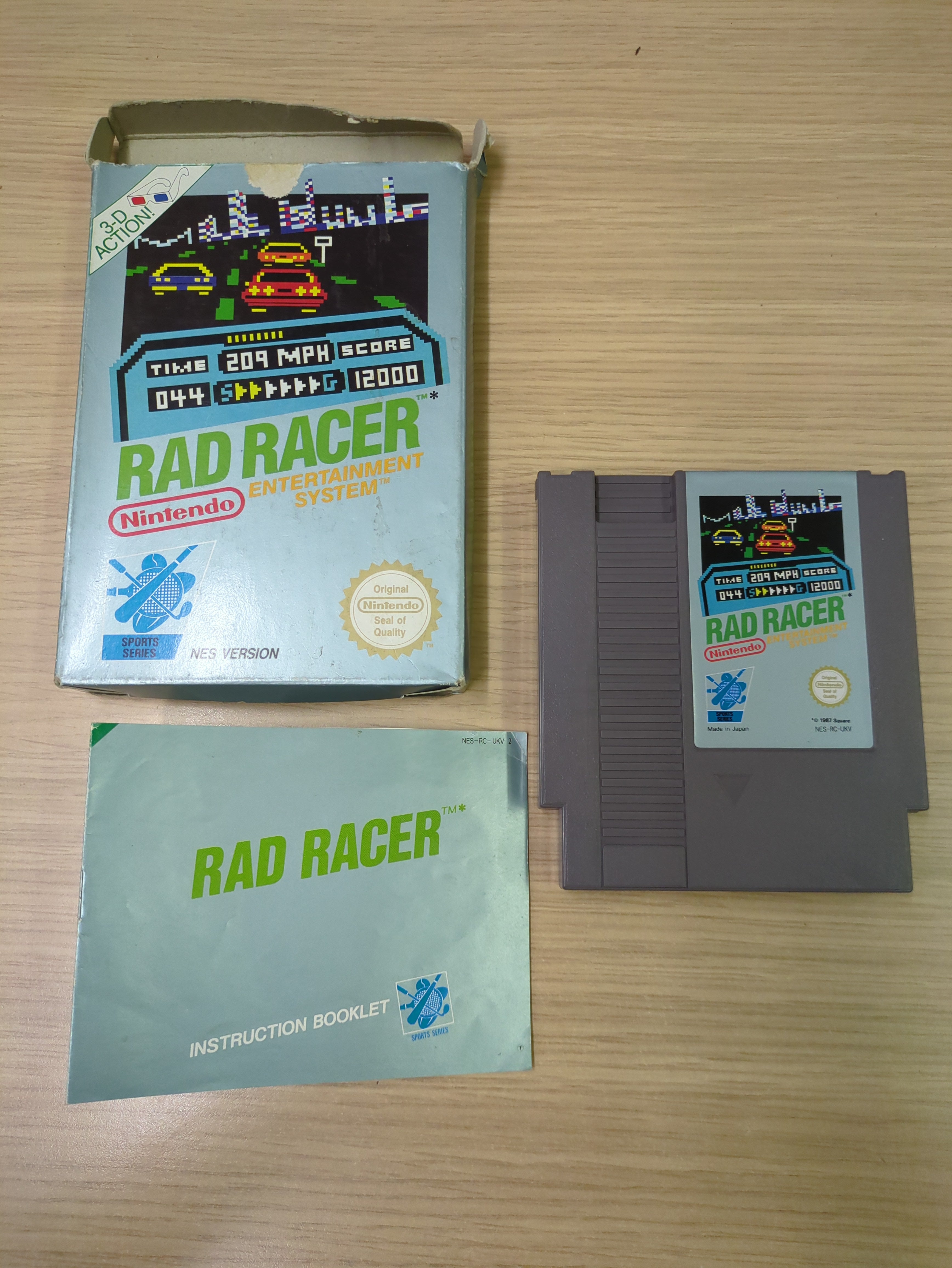 Rad Racer Nintendo NES game Boxed – retro game store uk - 8BitBeyond.com