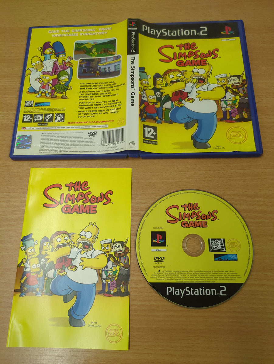 The Simpsons Game Sony PS2 game – retro game store uk - 8BitBeyond.com