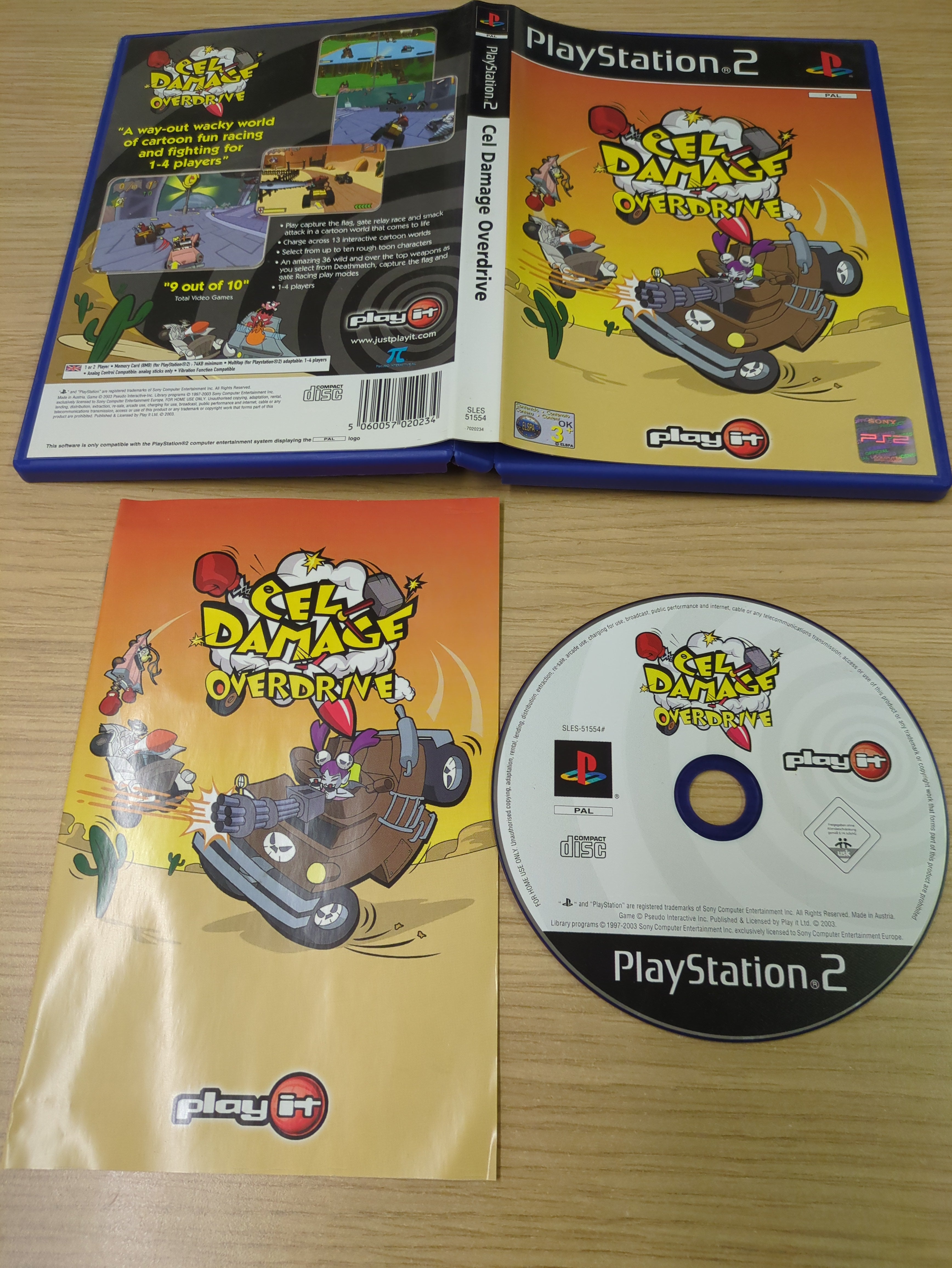 Cel Damage Overdrive Sony PS2 game – retro game store uk - 8BitBeyond.com