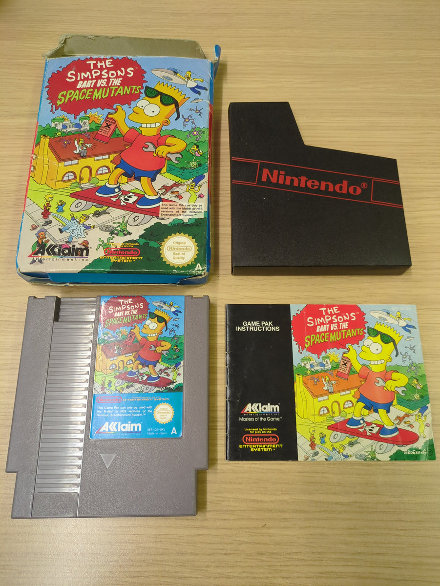 The Simpsons Bart Vs. The Space Mutants Nintendo NES game – retro game ...