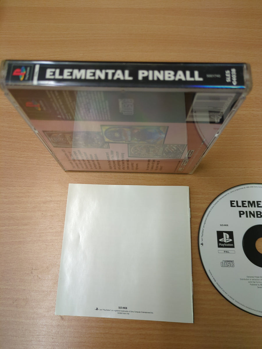 Elemental Pinball Sony PS1 game – retro game store uk - 8BitBeyond.com