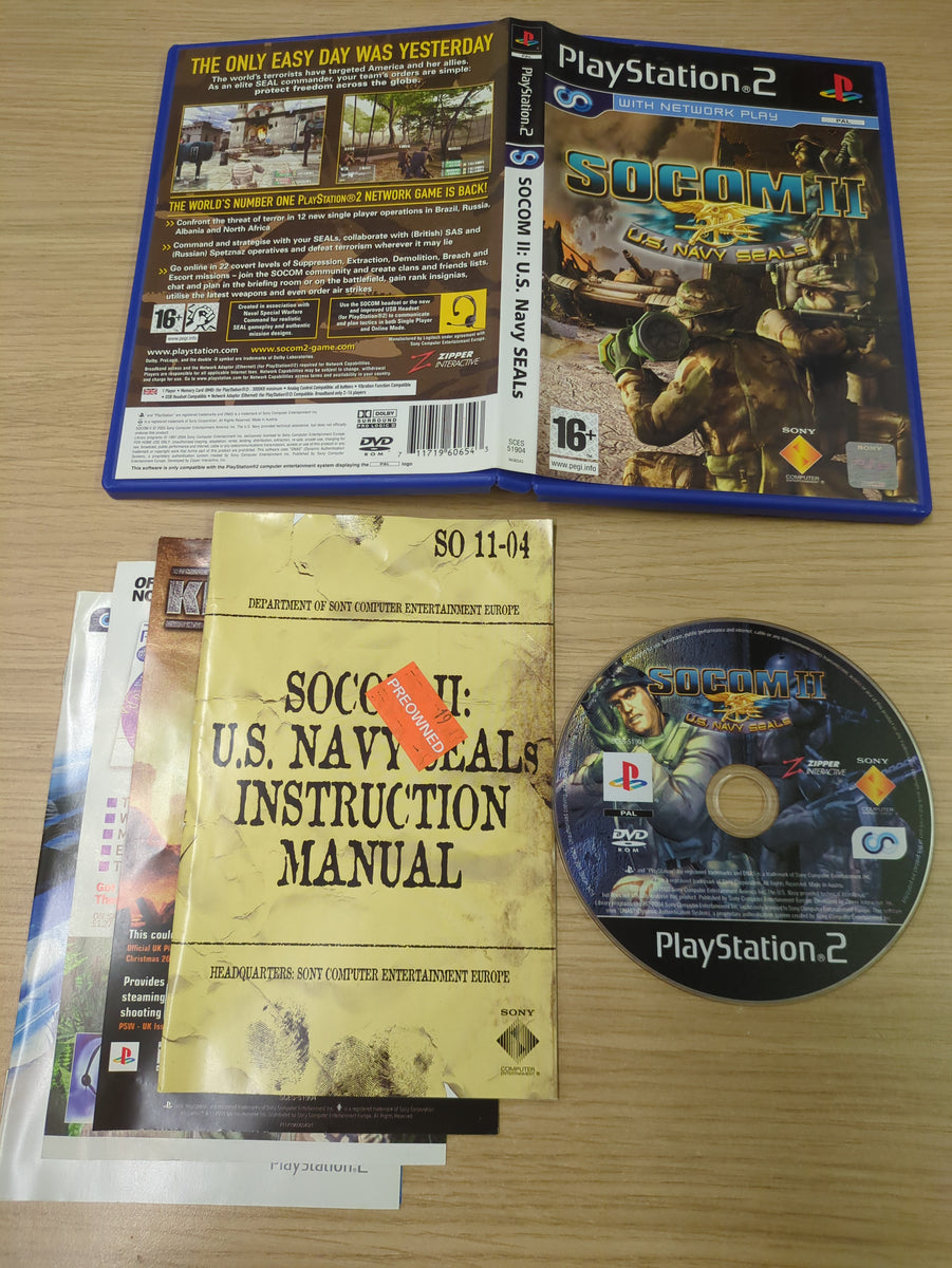 SOCOM II: U.S. NAVY SEALs Sony PS2 game – retro game store uk ...