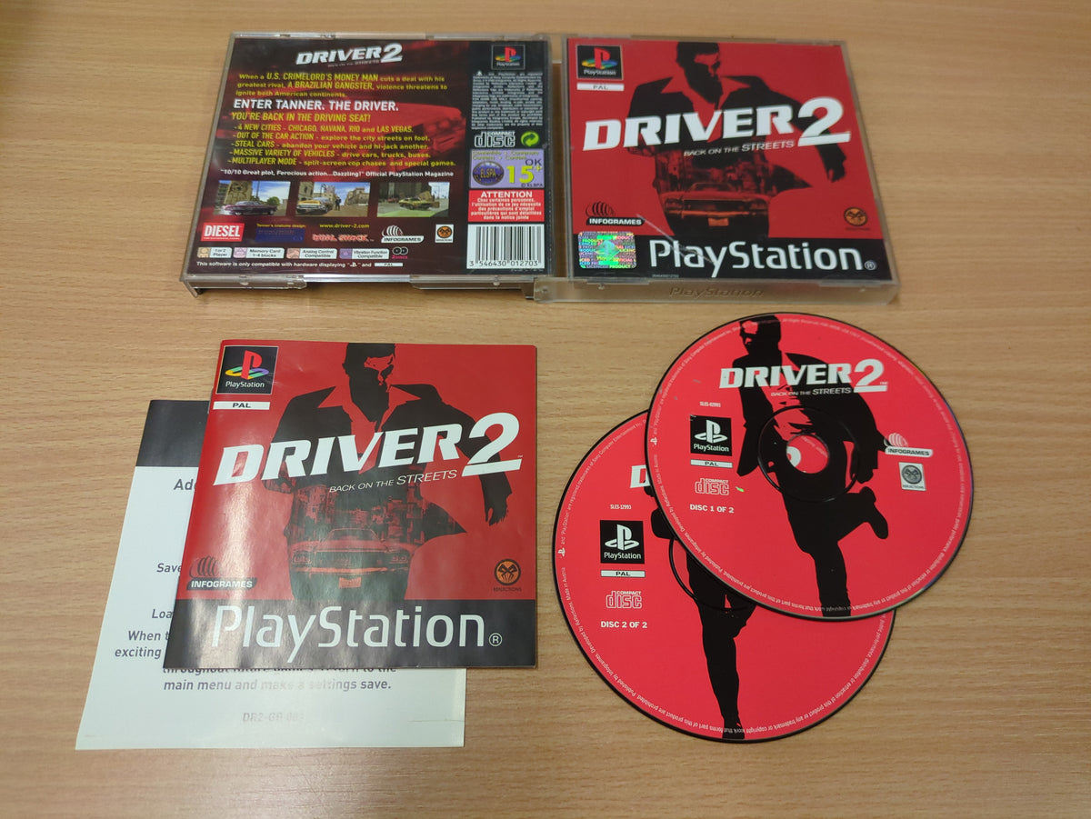 Driver 2: Back On The Streets Sony PS1 game – retro game store uk ...