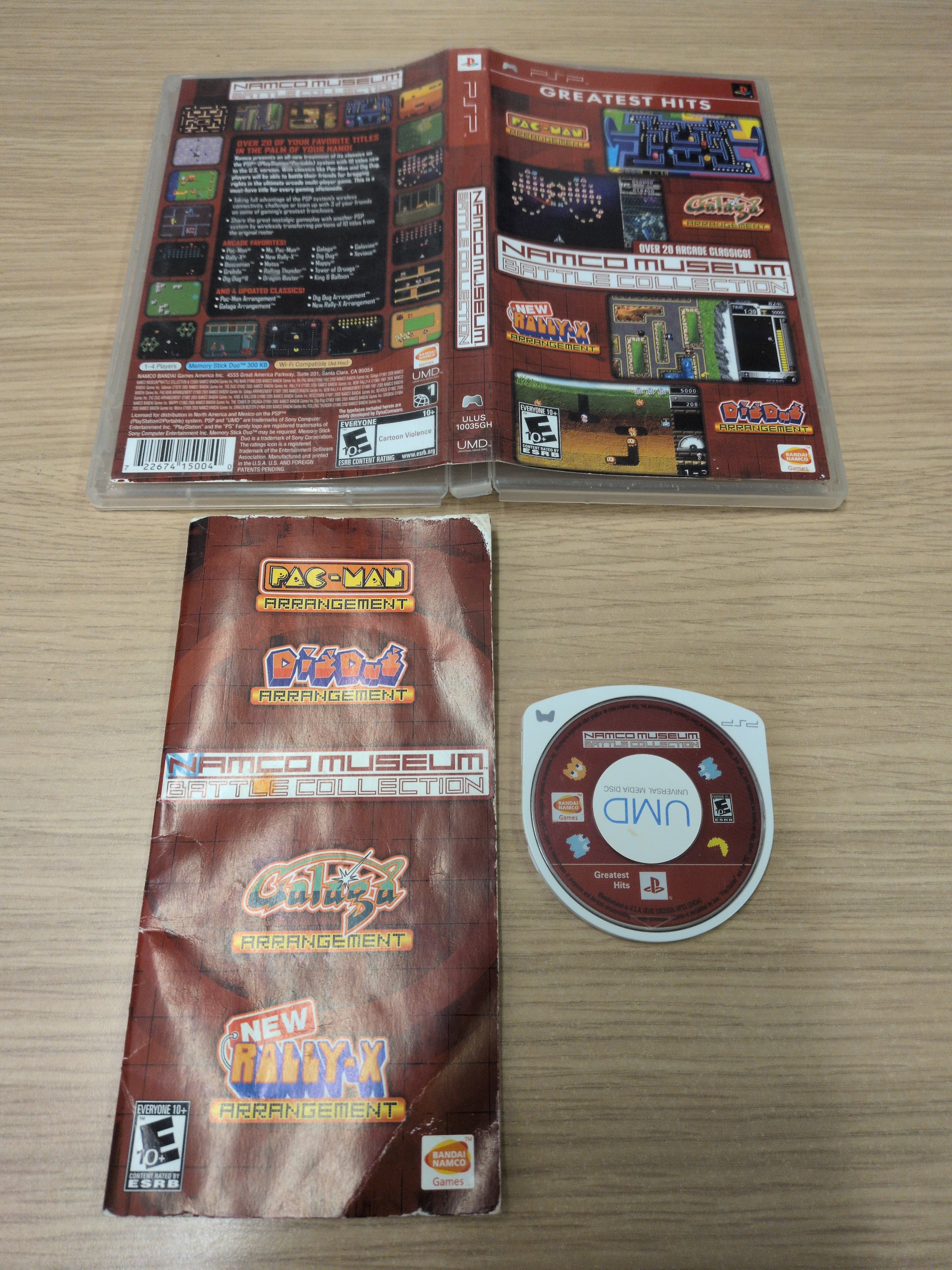 Namco Museum Battle Collection NTSC Sony PSP game – retro game store uk ...