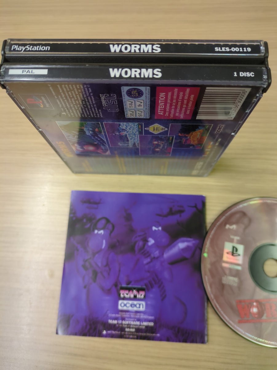 Worms (Big Box) Sony PS1 game – retro game store uk - 8BitBeyond.com