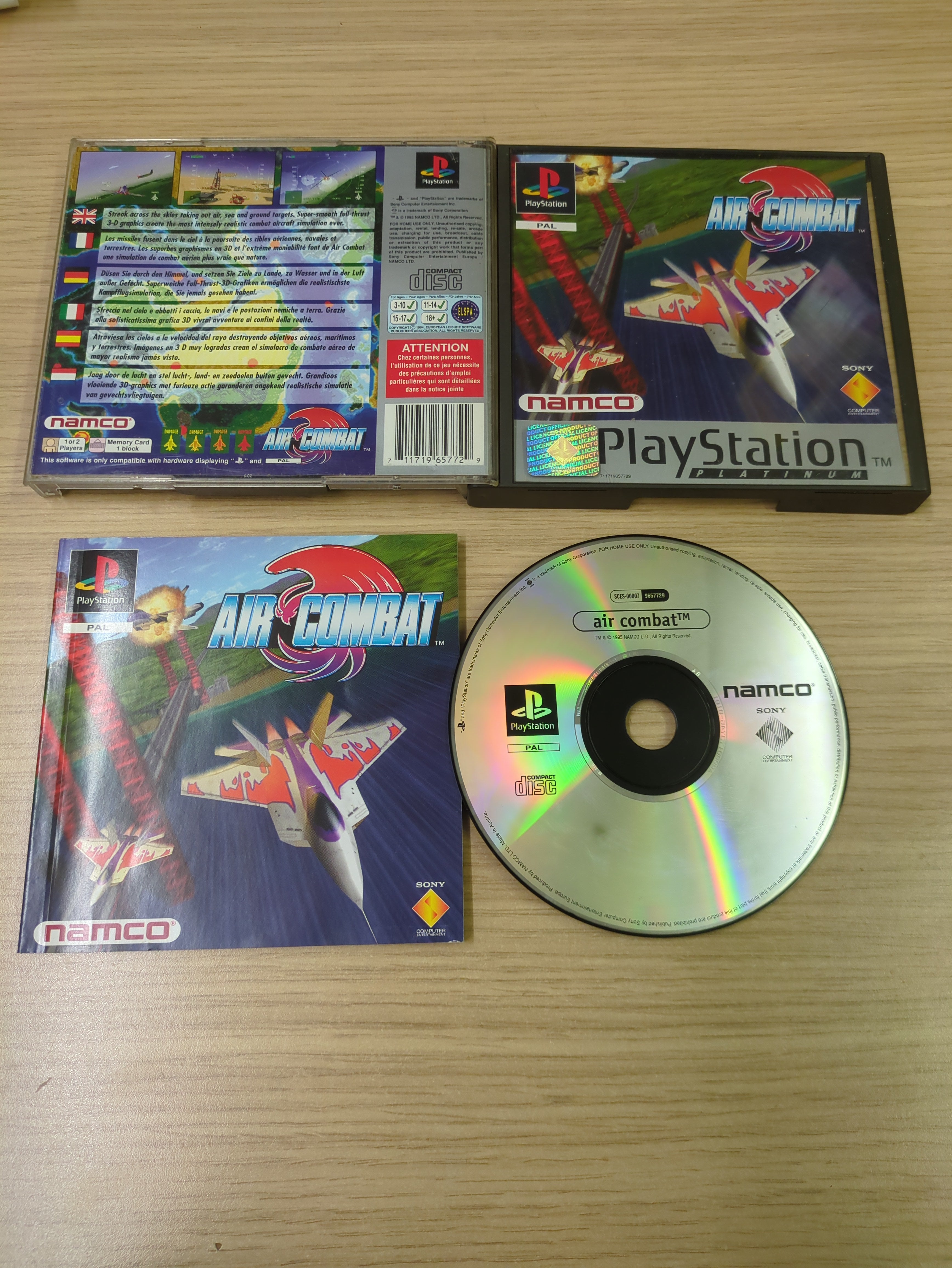 Air Combat Platinum Sony PS1 game – retro game store uk - 8BitBeyond.com
