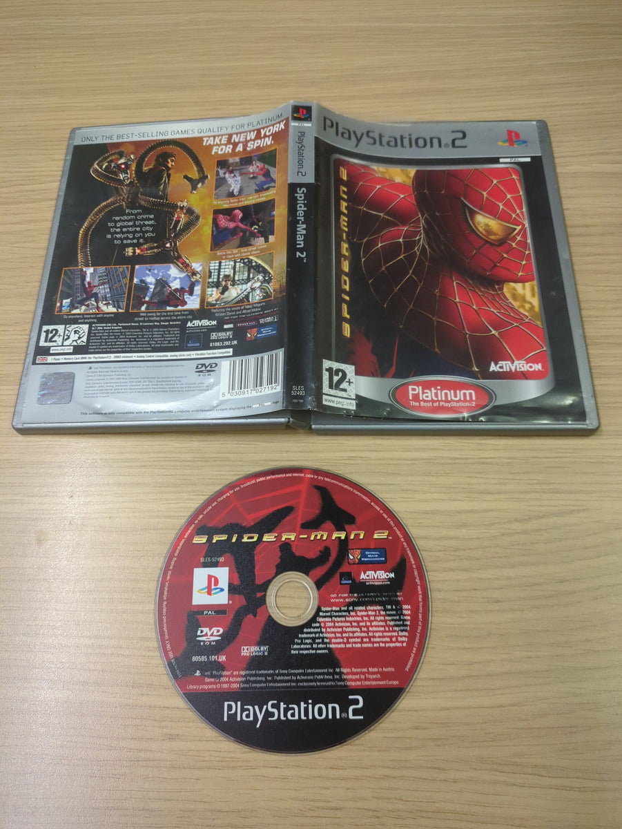 Spider-Man 2 Platinum Sony PS2 game – retro game store uk - 8BitBeyond.com