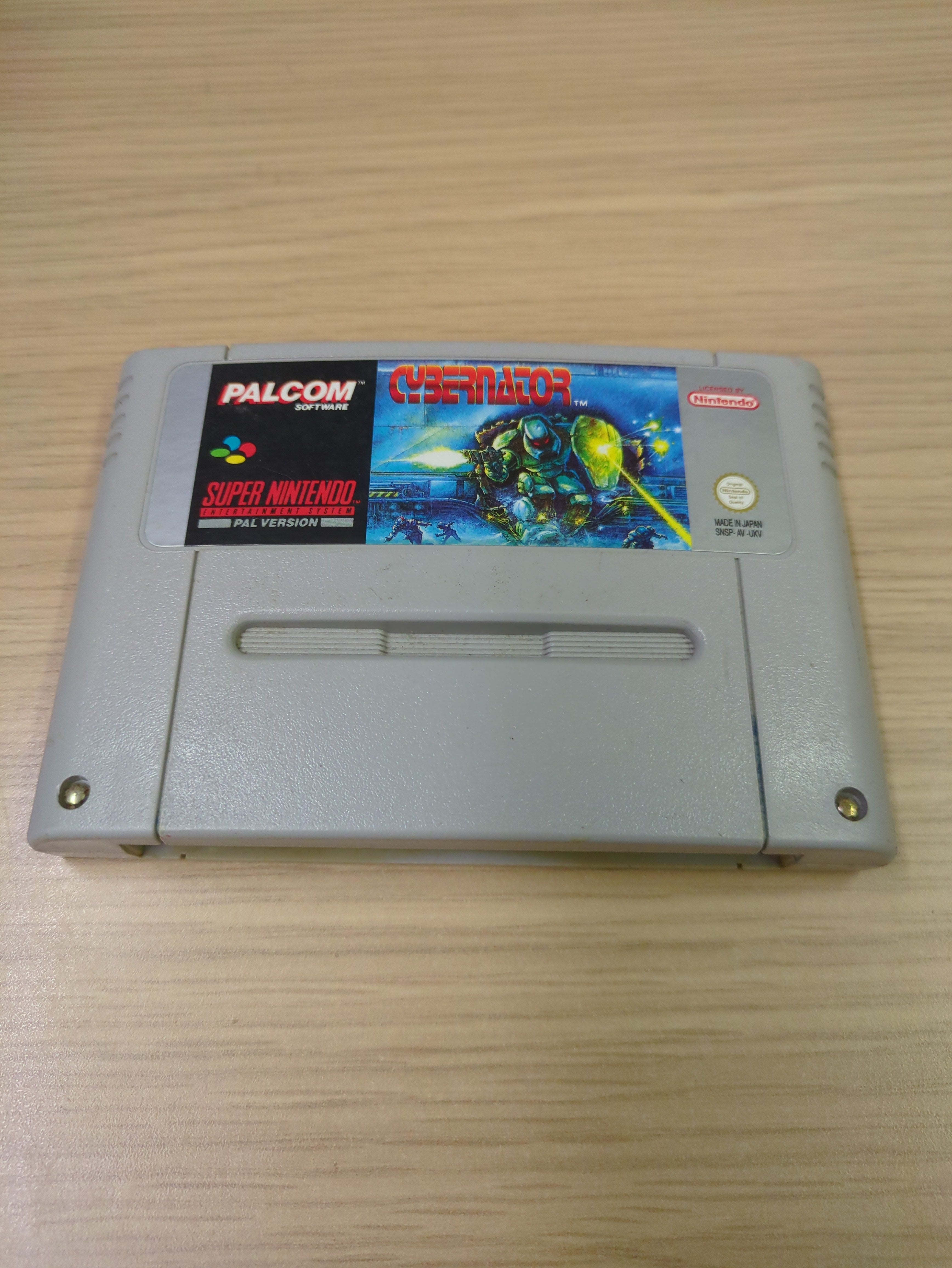 Cybernator Snes game cart only – retro game store uk - 8BitBeyond.com