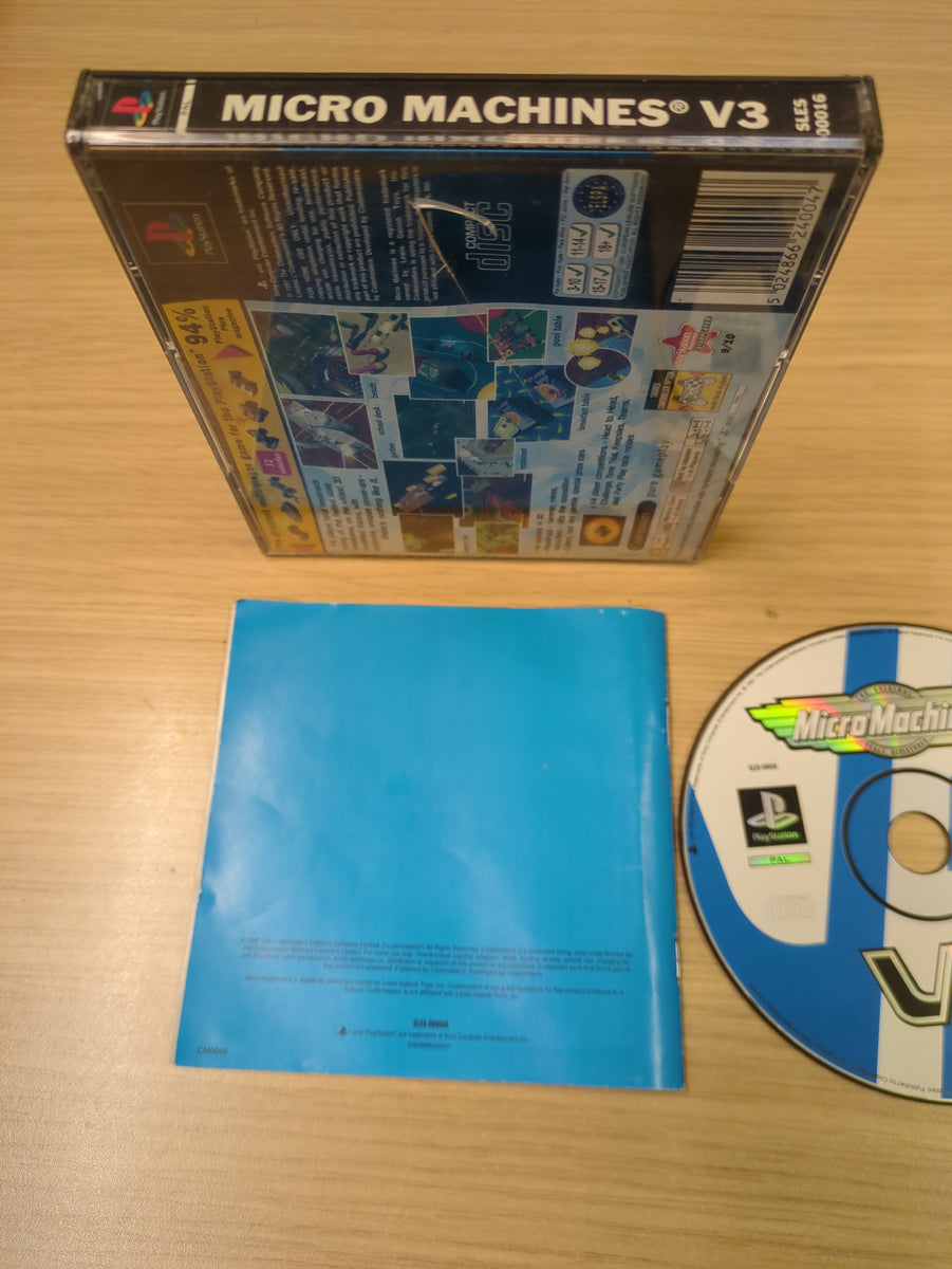 Micro Machines V3 Sony PS1 game – retro game store uk - 8BitBeyond.com
