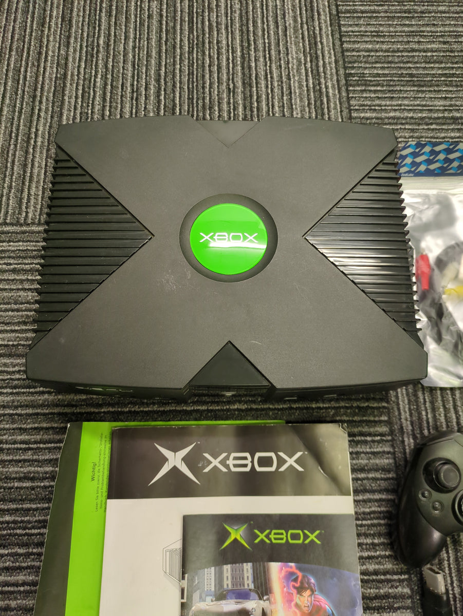 Original Xbox Console Black OG Boxed Bundle – retro game store uk ...