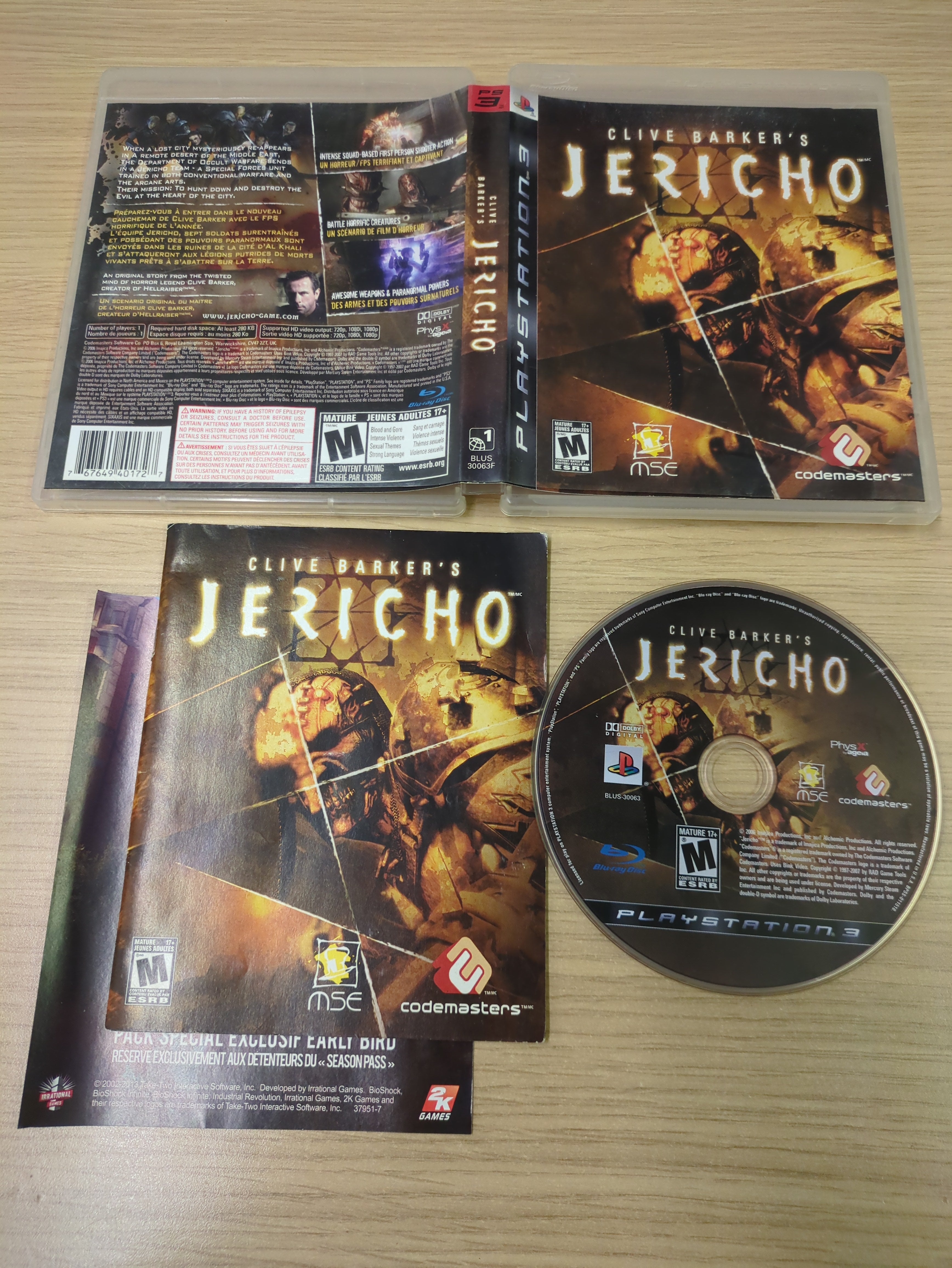 Clive Baker's Jericho NTSC Sony PS3 game – retro game store uk ...