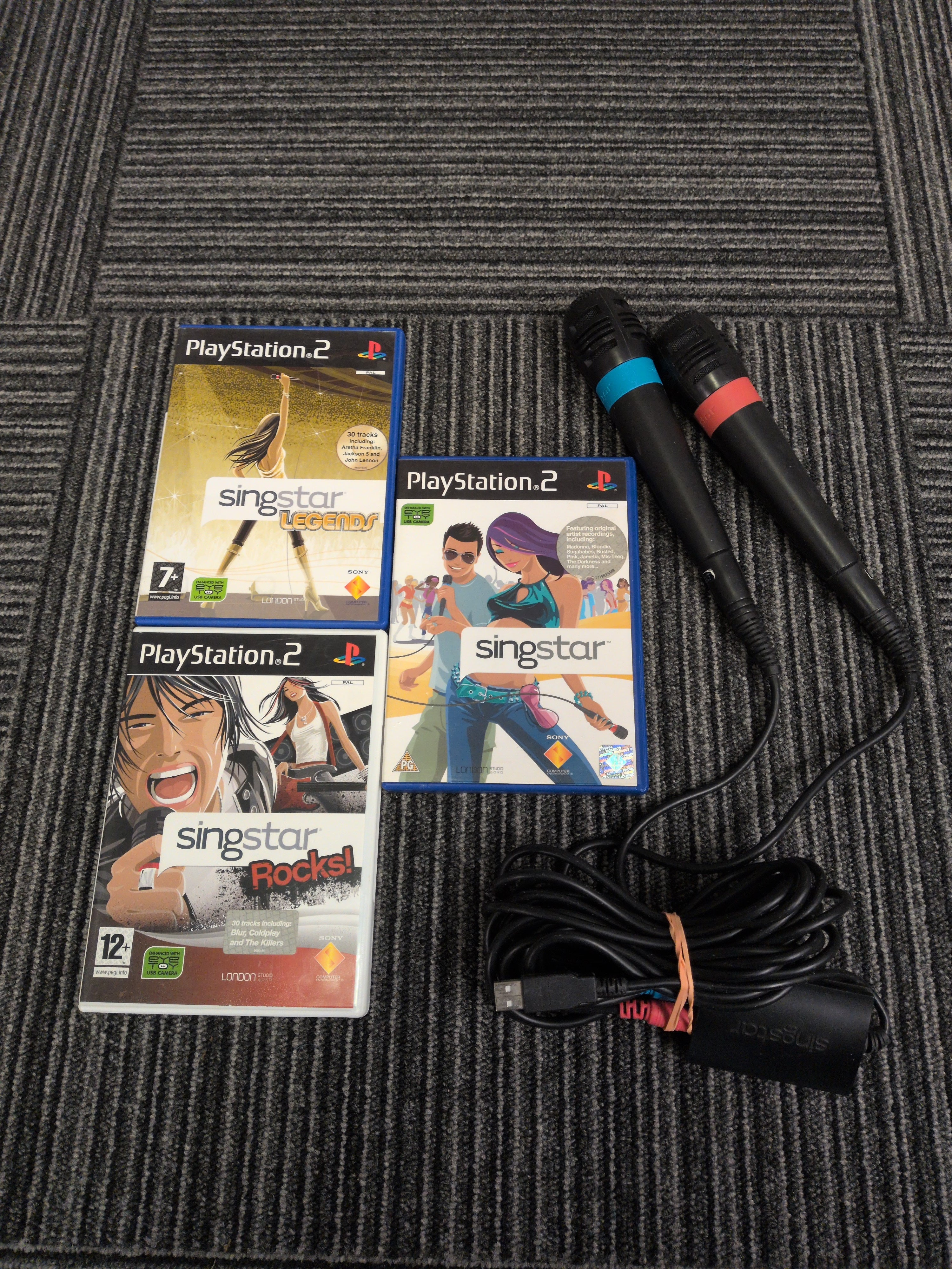 SingStar Bundle with Microphones Sony PS2 Playstation 2 – retro game ...