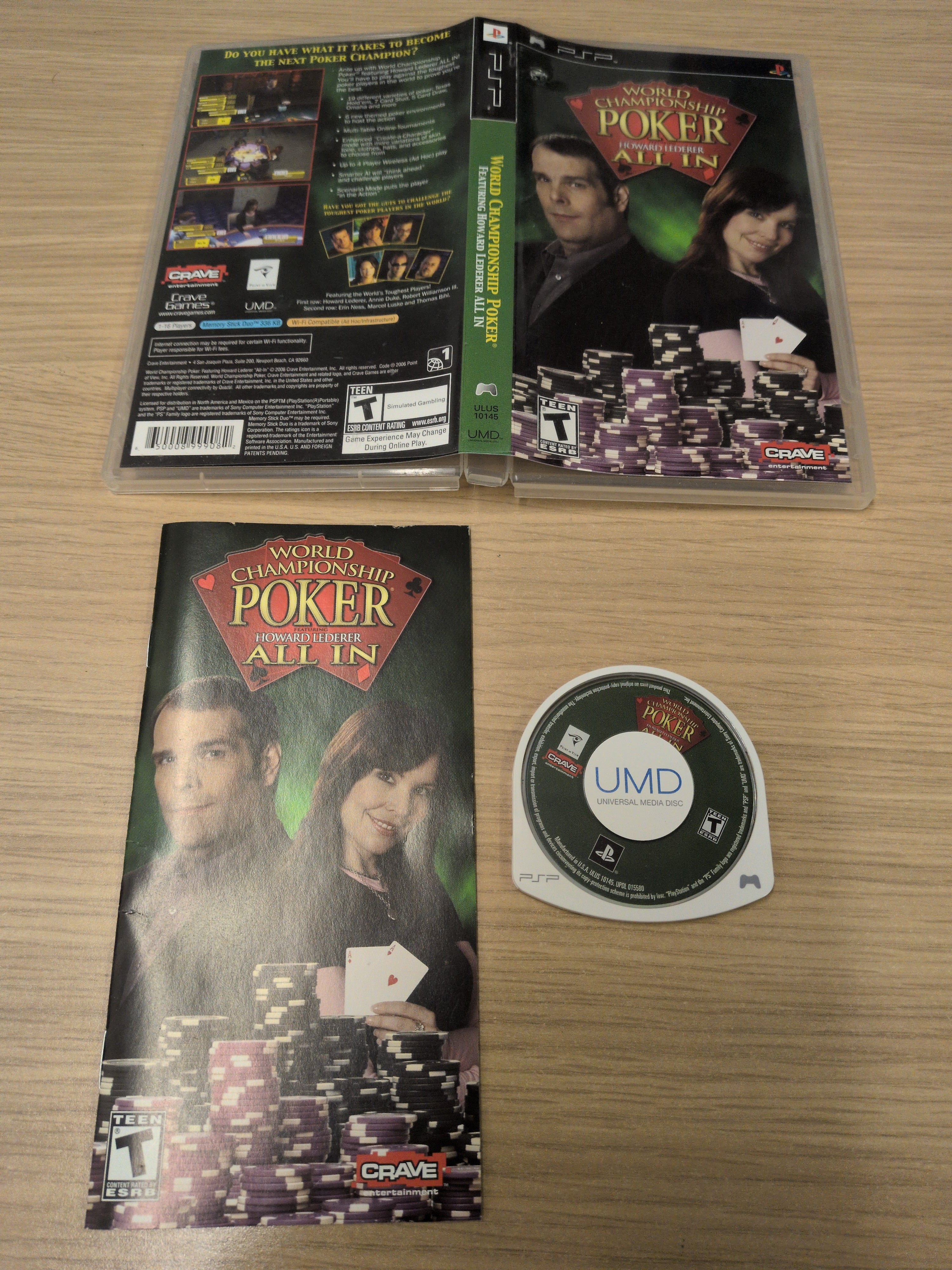 World Championship Poker NTSC Sony PSP game – retro game store uk ...
