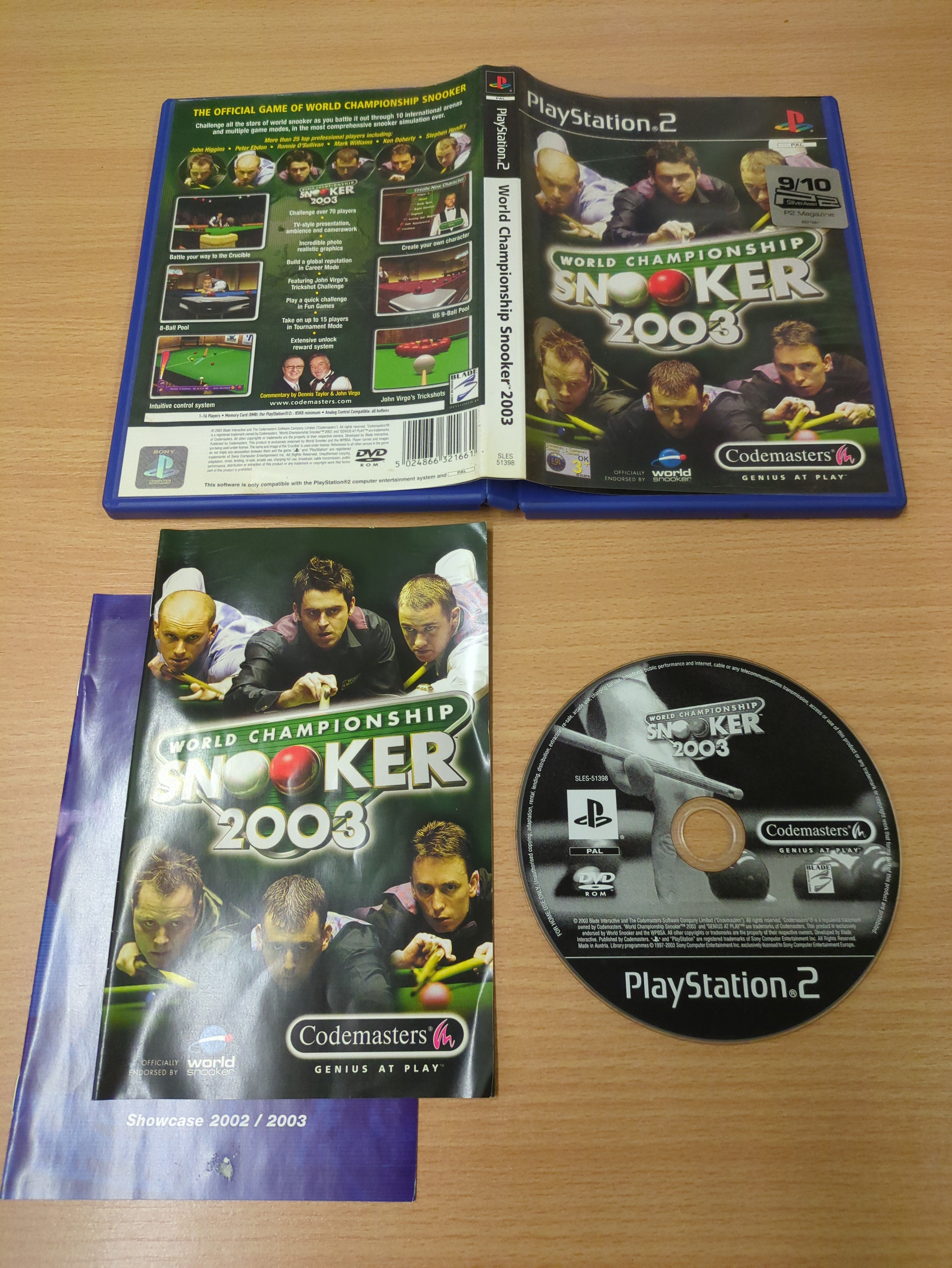 World Championship Snooker 2003 Sony PS2 game – retro game store uk ...