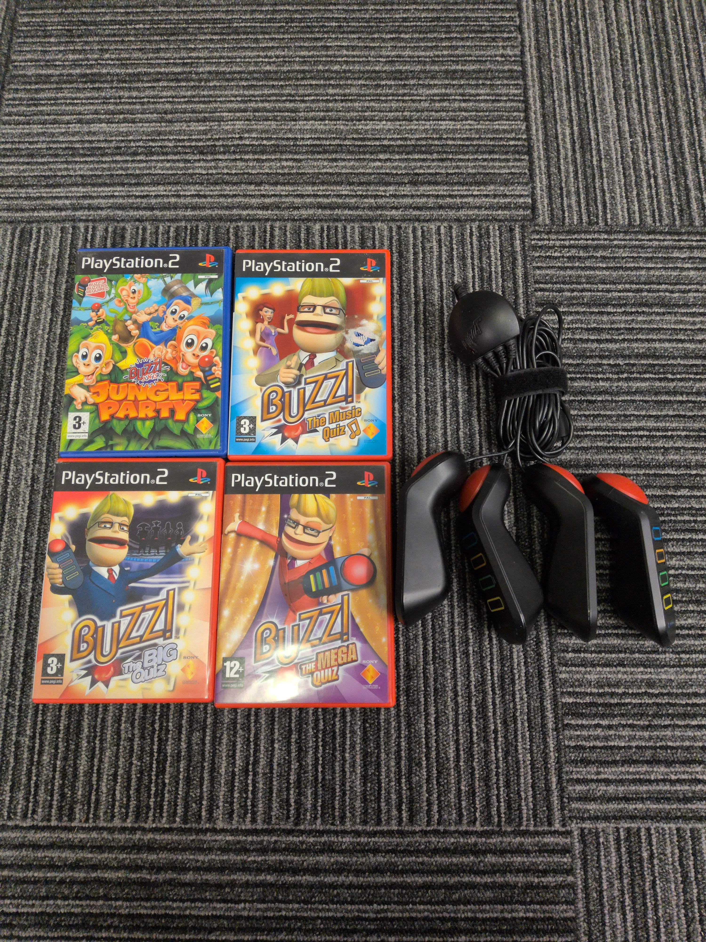 Buzz! Game Bundle with Buzzers Sony PS2 – retro game store uk ...