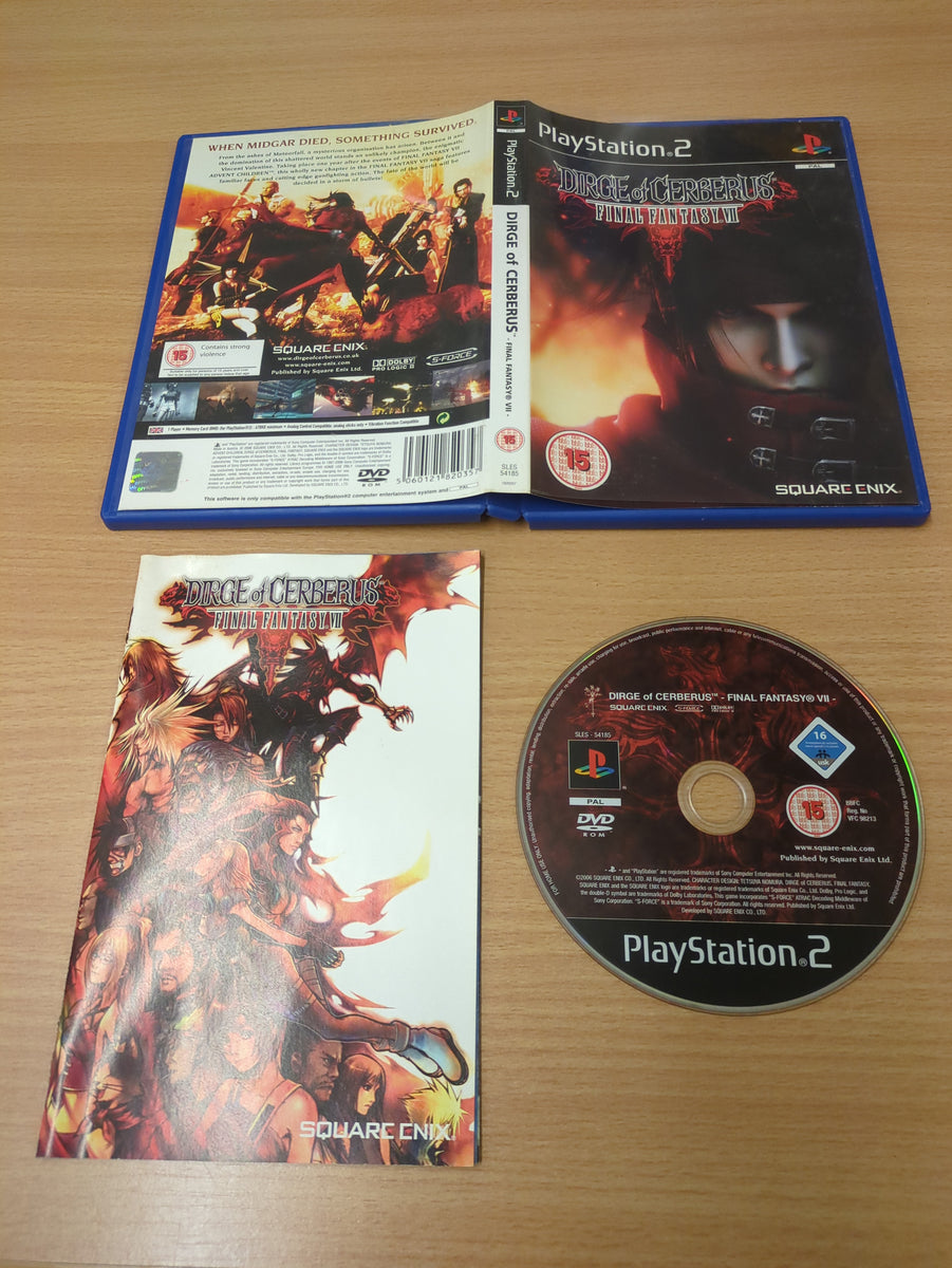 Final Fantasy VII: Dirge of Cerberus Sony PS2 game – retro game store ...