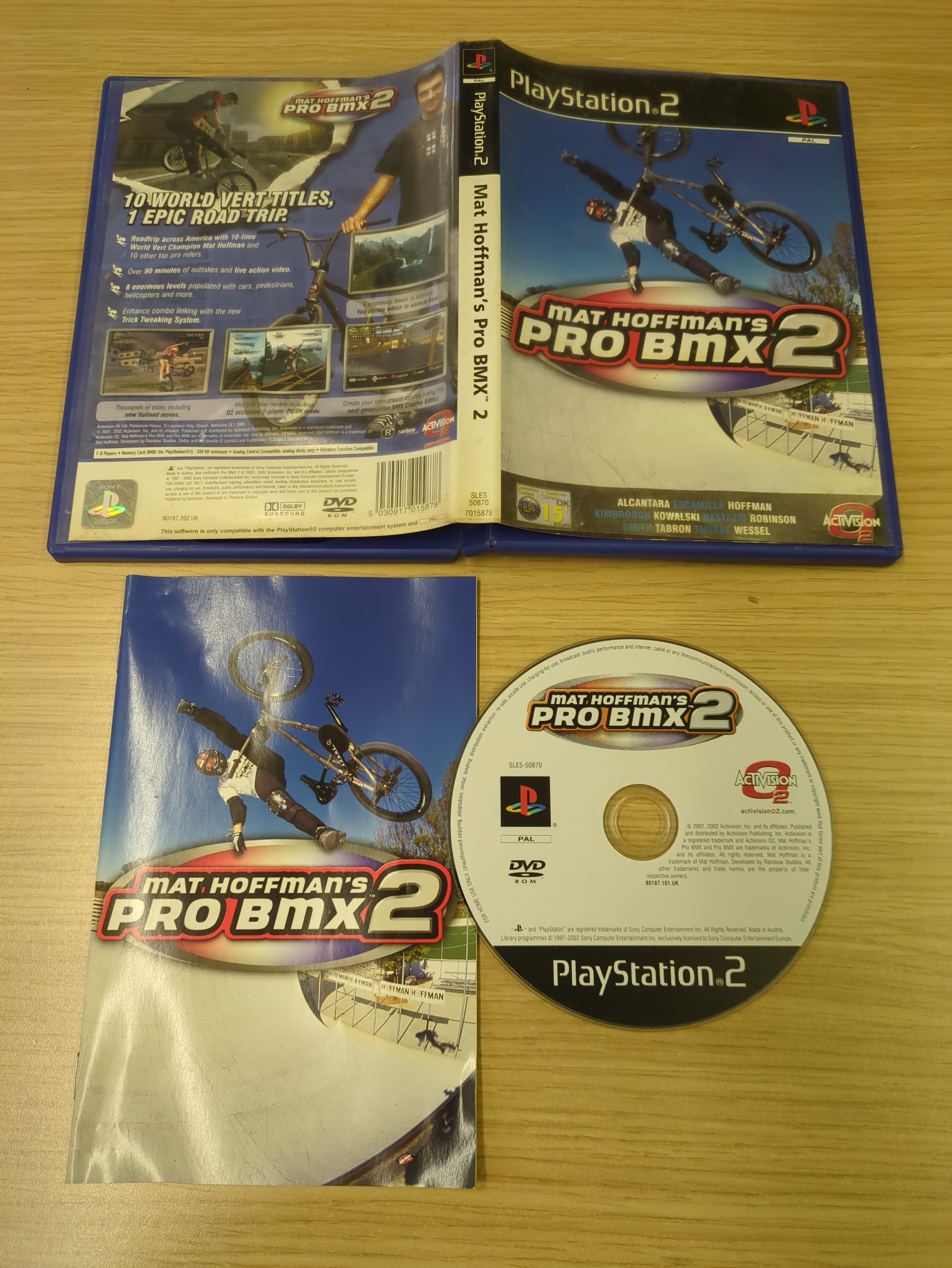 Mat Hoffman's Pro BMX 2 Sony PS2 game – retro game store uk ...
